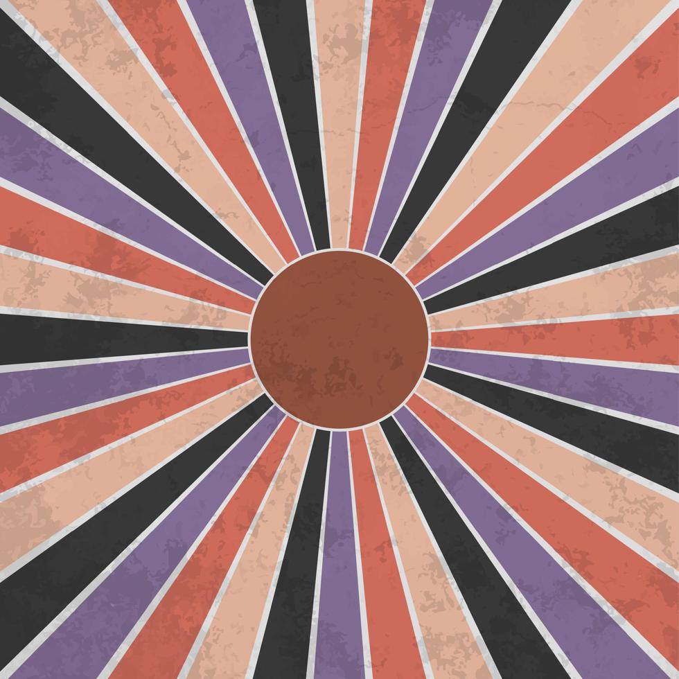 Colorful Vintage Striped Sunburst Vector Background 14418851 Vector Art