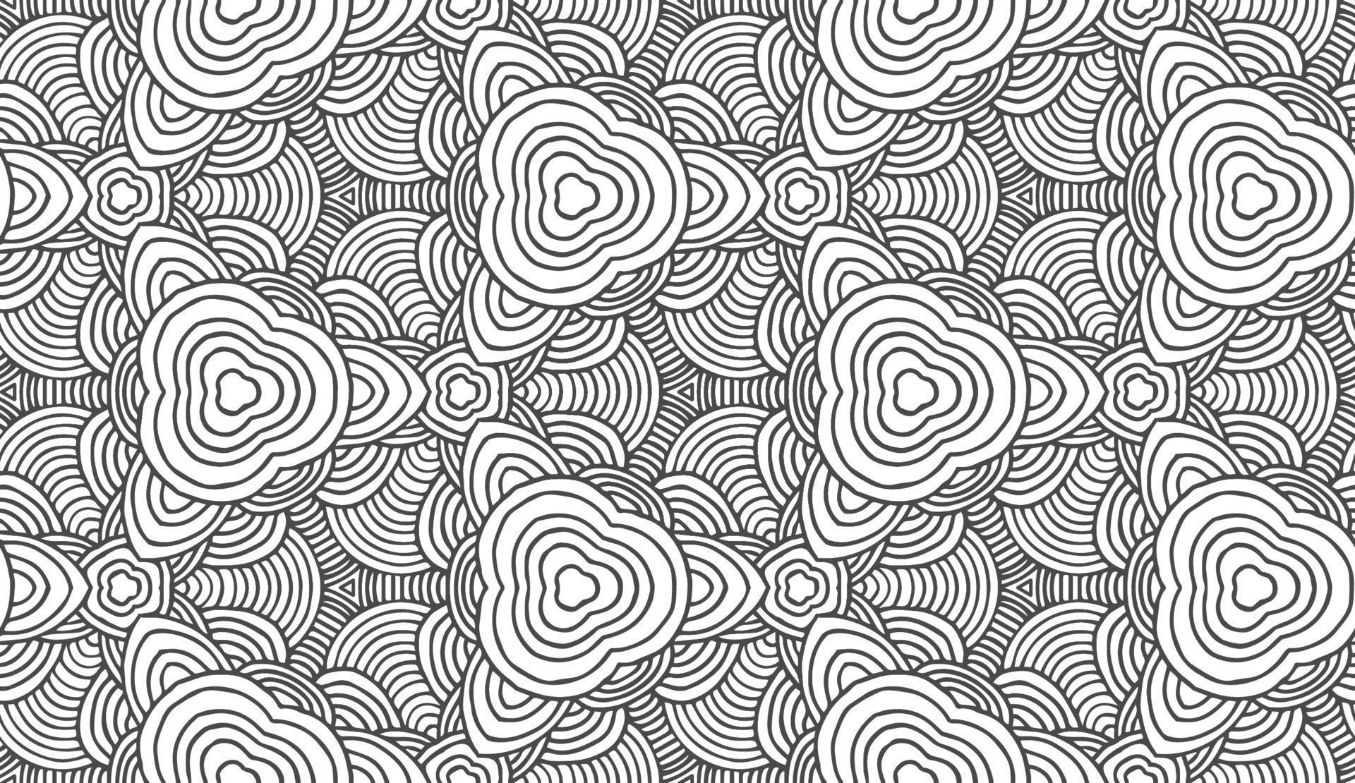 Retro Abstract Seamless Vector Pattern On White Backdrop Vector Stripe Pattern Decorative Print