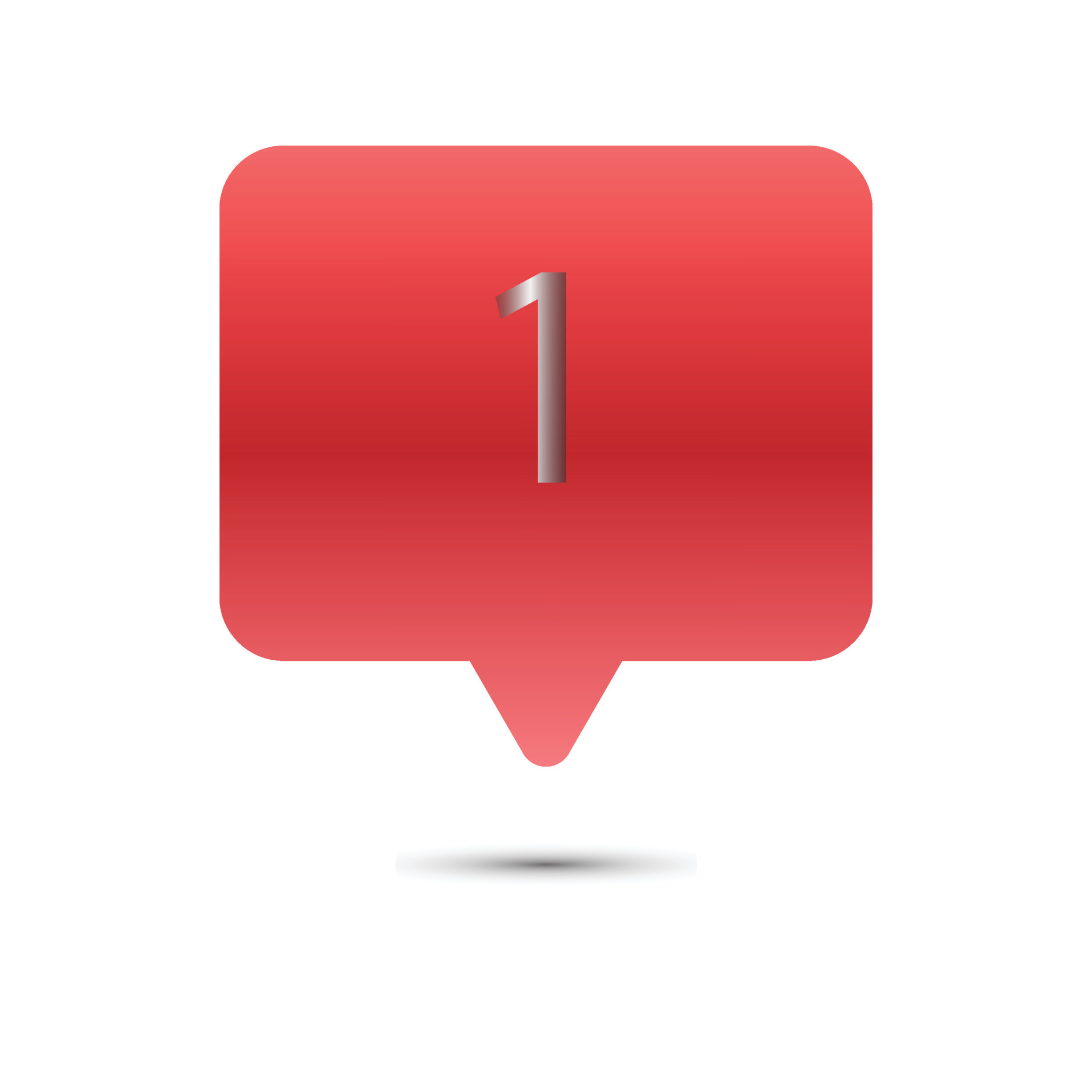 Chat notification icon. Notification speech bubble sign vector ... Chat notification icon. Notification speech bubble sign vector ...