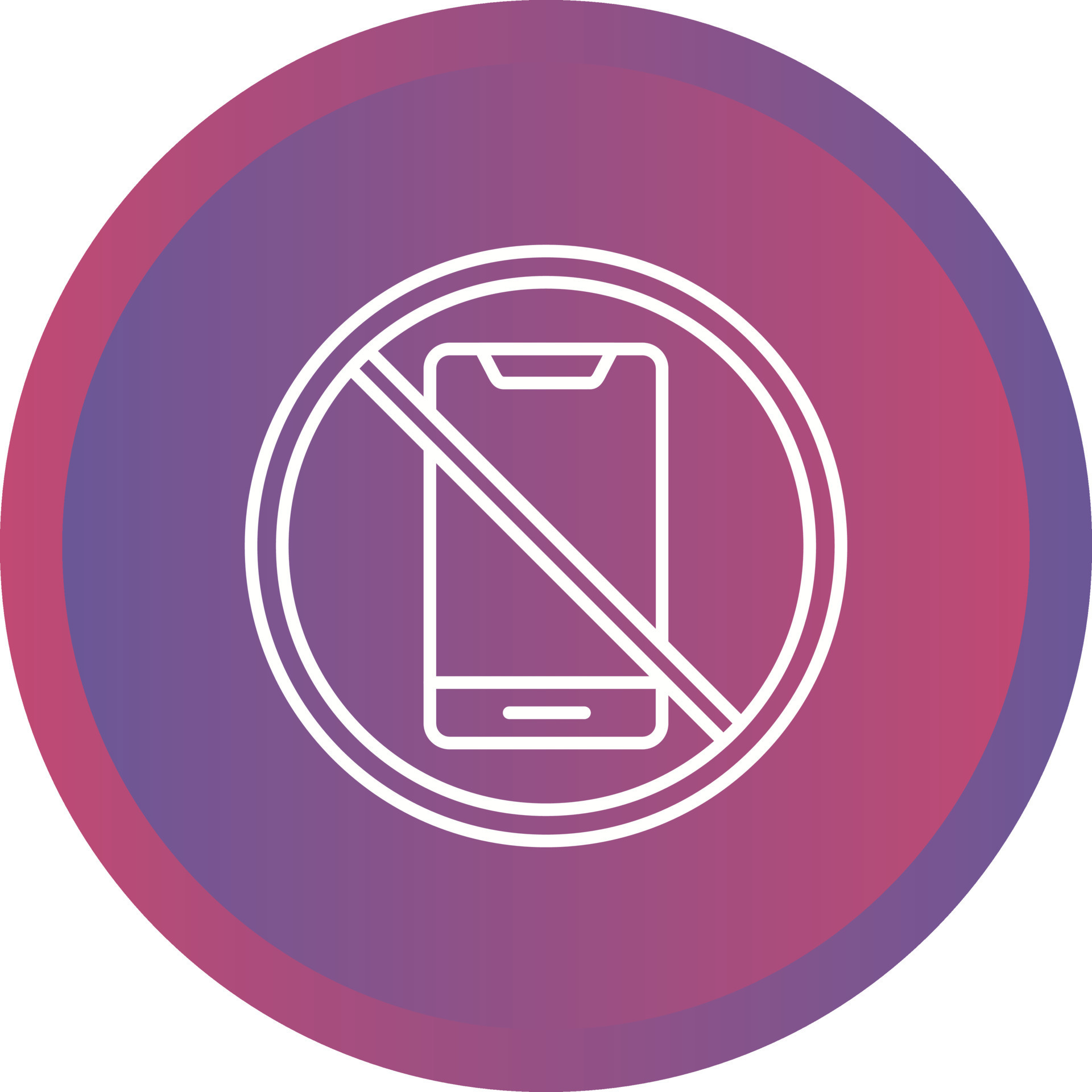 No Cell Phone Vector Icon 14421616 Vector Art at Vecteezy