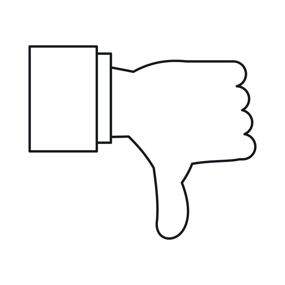 Thumb down gesture icon, outline style 14423192 Vector Art at Vecteezy Thumb down gesture icon, outline style 14423192 Vector Art at Vecteezy