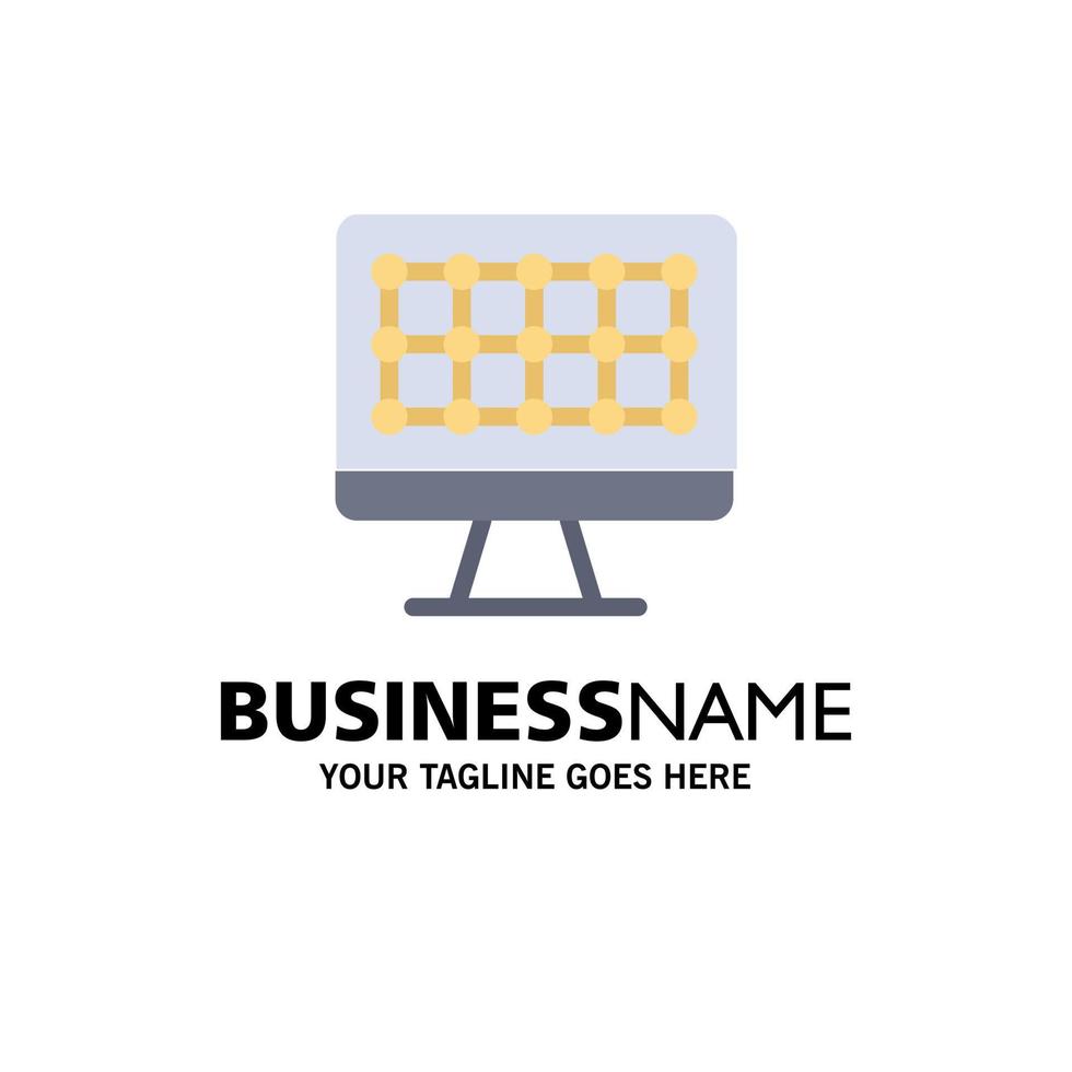 Computer Technology Hardware Business Logo Template Flat Color 14423533 ...