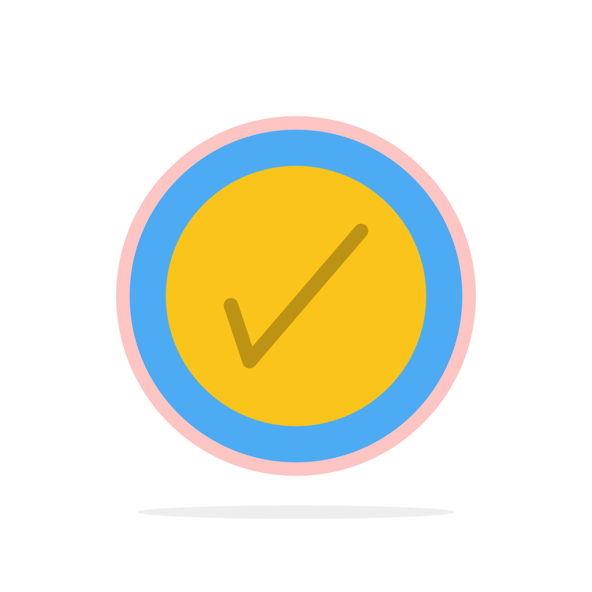 Tick Interface User Abstract Circle Background Flat Color Icon 14424582 Vector Art At Vecteezy