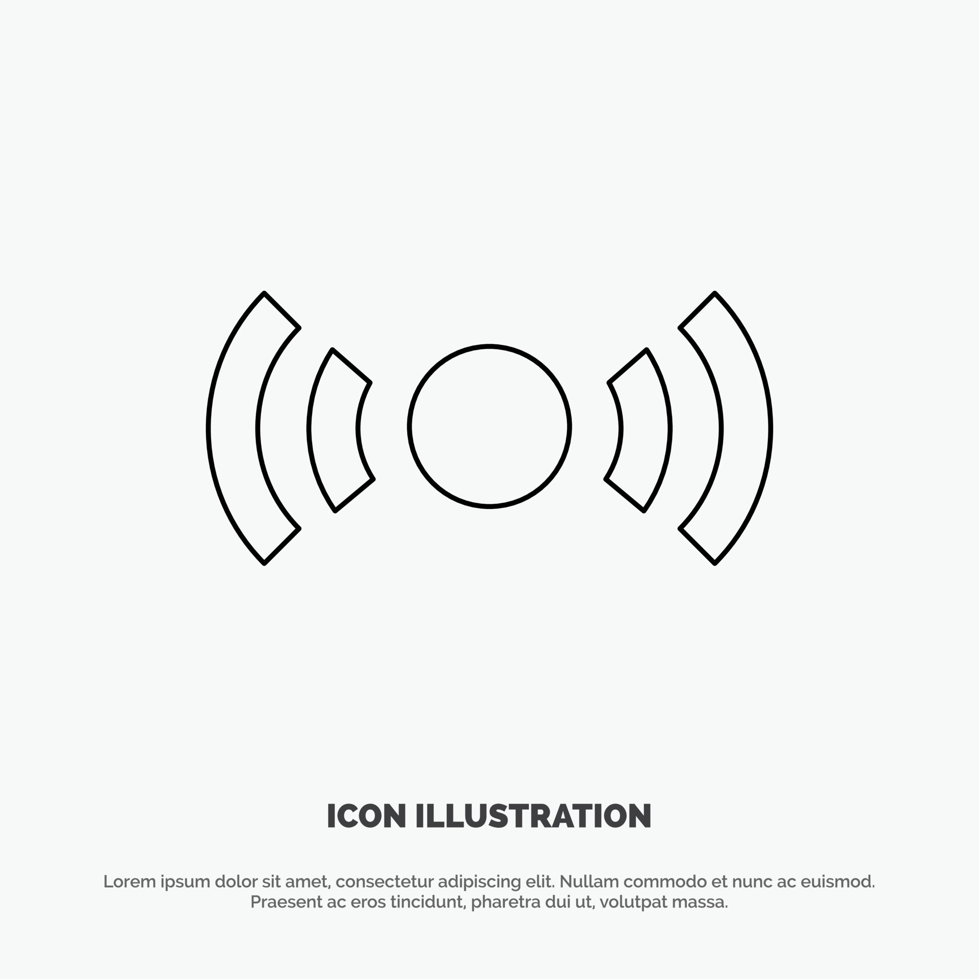 Basic Essential Signal Ui Ux Line Icon Vector 14424600 Vector Art At