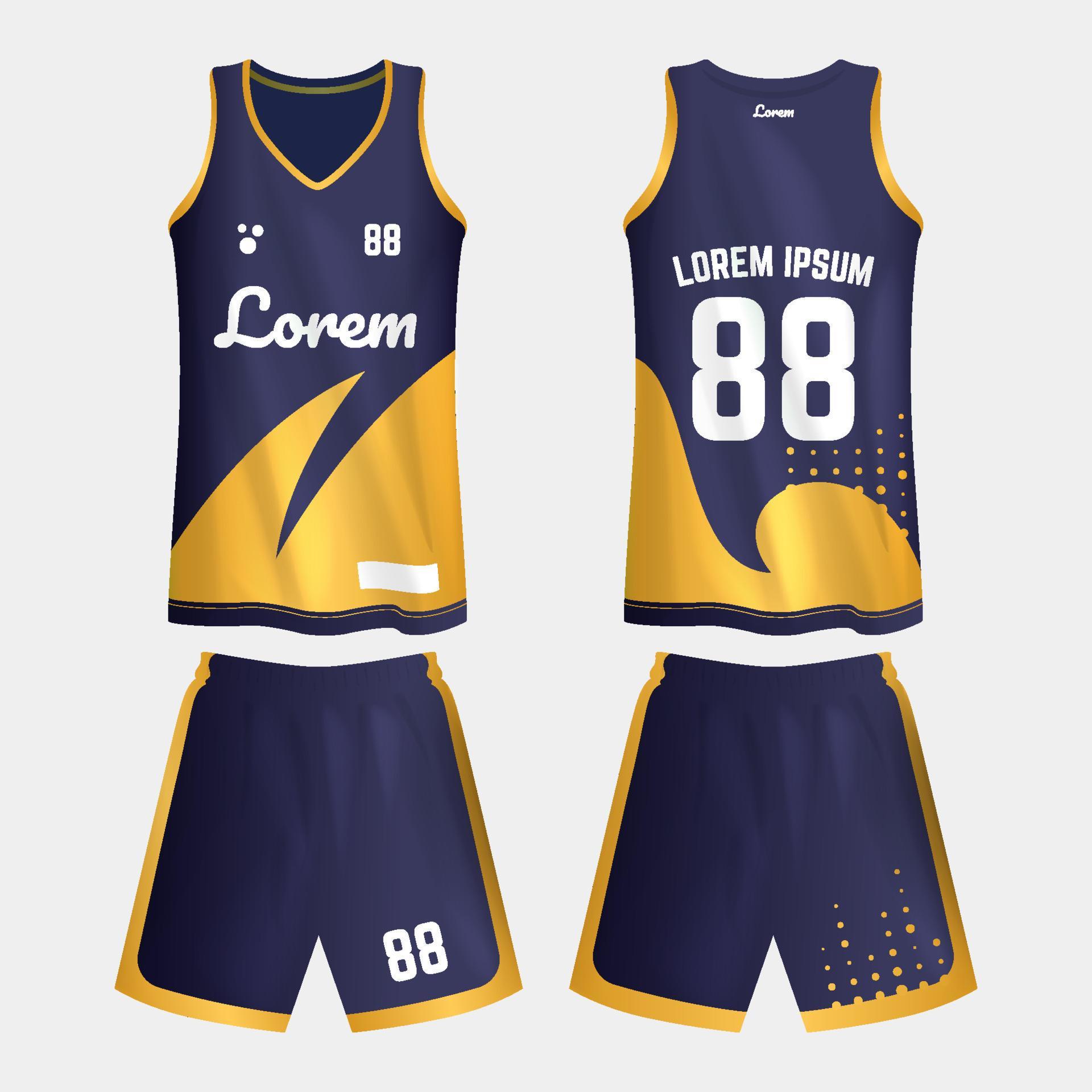 Realistic Basketball Jersey Front and Back View Mockup 14424656 Vector ... Realistic Basketball Jersey Front and Back View Mockup 14424656 Vector ...