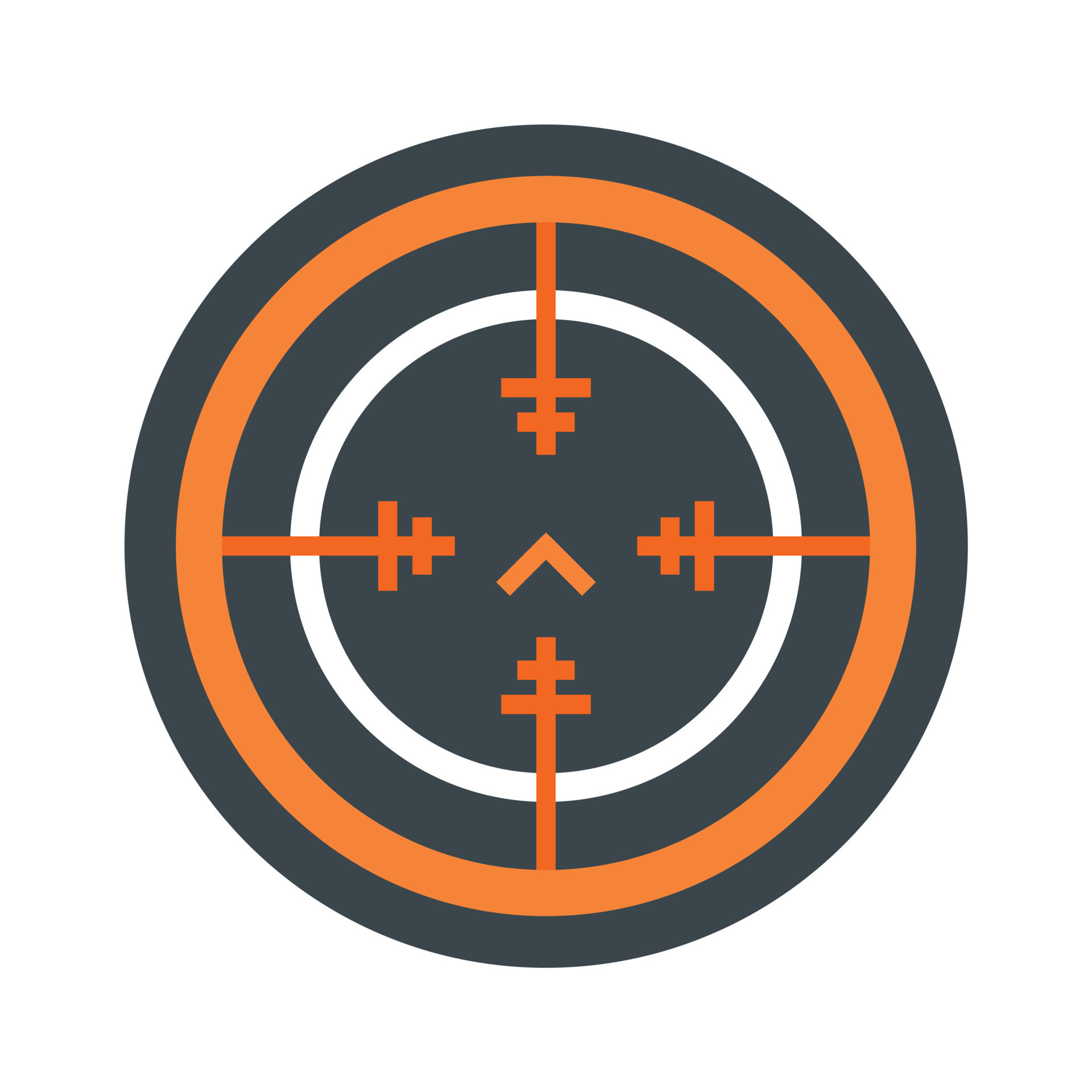 Svd gun aim icon, flat style 14425460 Vector Art at Vecteezy
