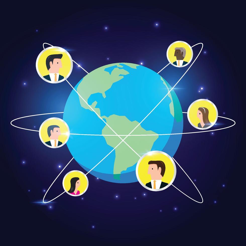 Comunicación De Personas De Todo El Mundo 14425528 Vector En Vecteezy