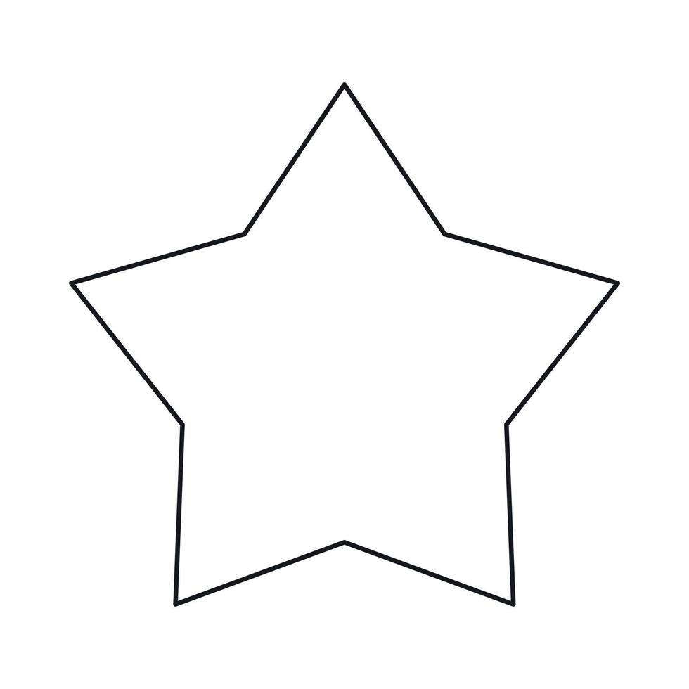 Star icon, outline style 14426541 Vector Art at Vecteezy