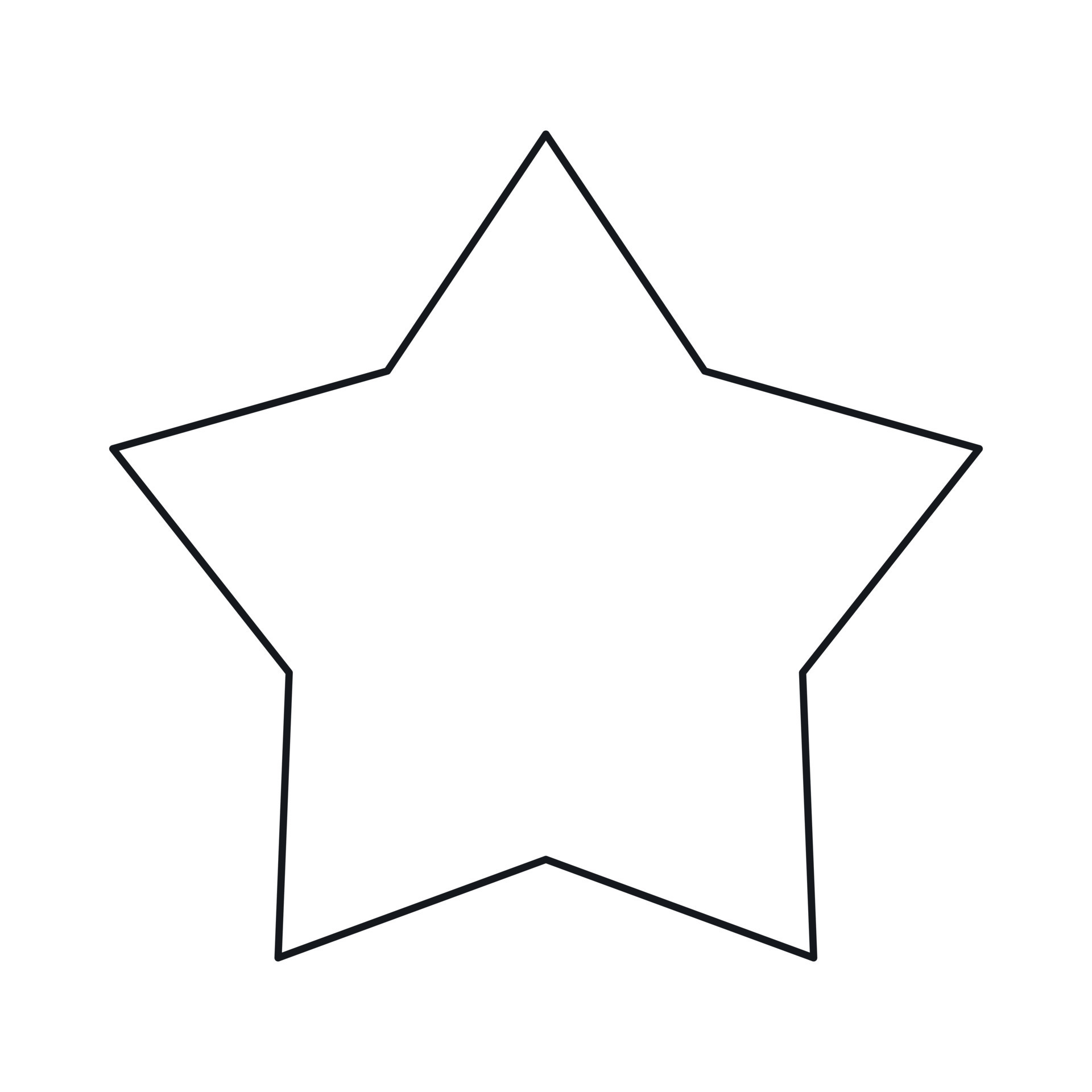 Star icon, outline style 14426541 Vector Art at Vecteezy