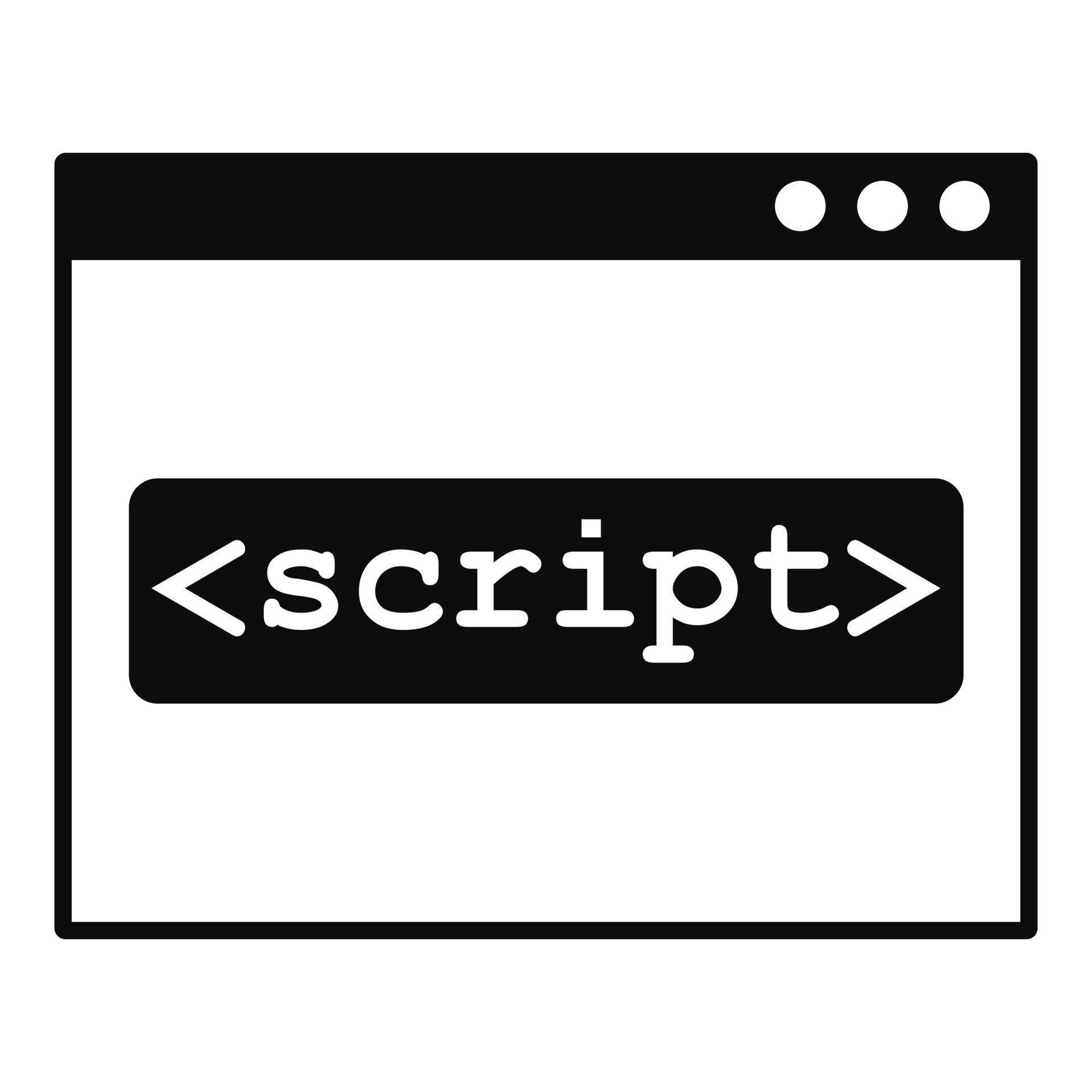 Script window icon, simple style 14426934 Vector Art at Vecteezy