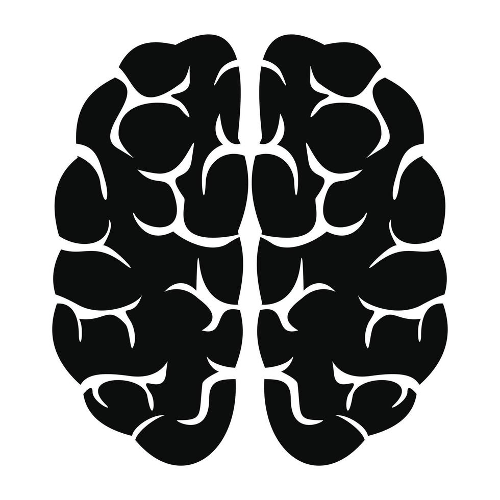Mind Brain Icon Simple Style 14428794 Vector Art At Vecteezy