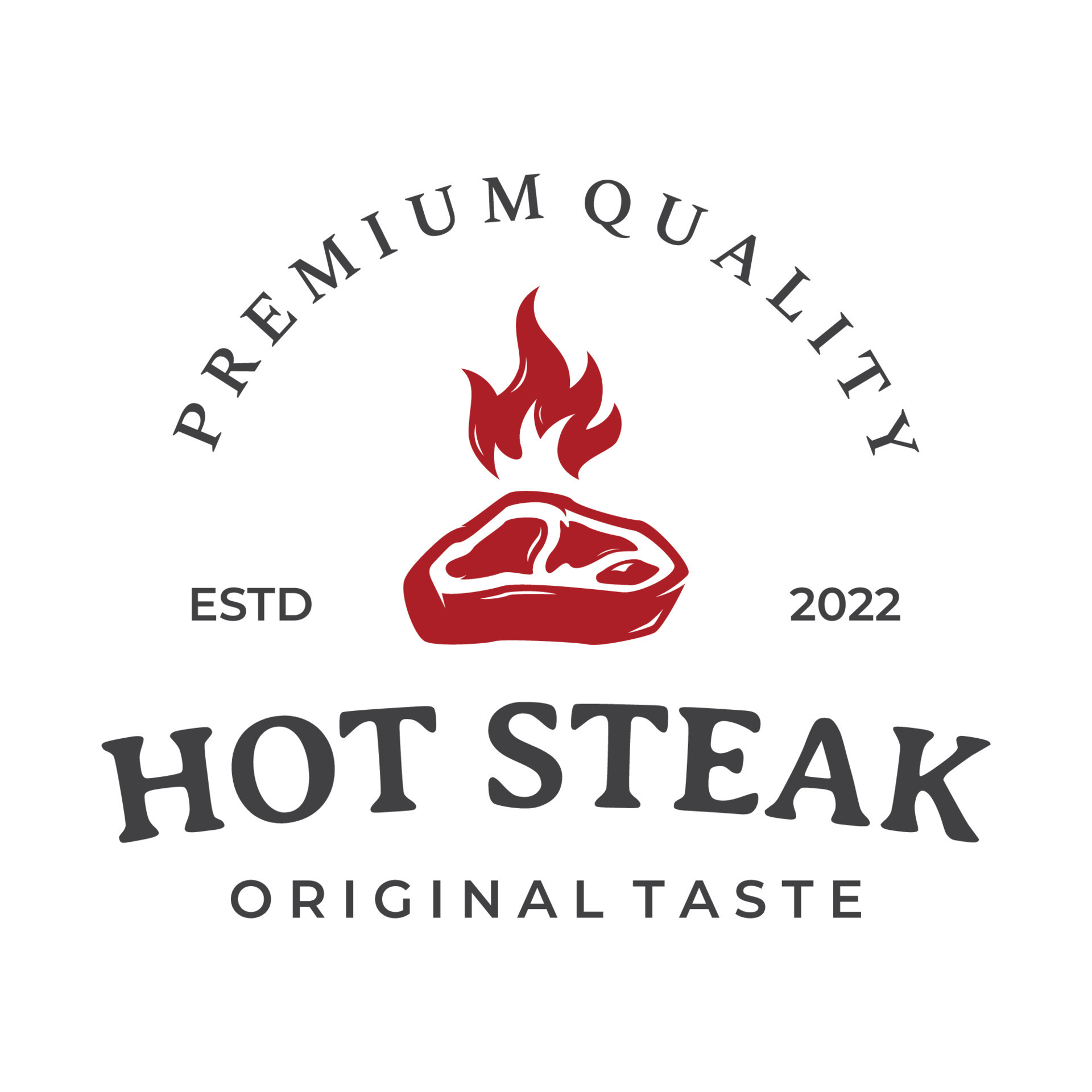 Steak house or vintage fresh meat Logo design.Premium quality grilled ... Steak house or vintage fresh meat Logo design.Premium quality grilled ...