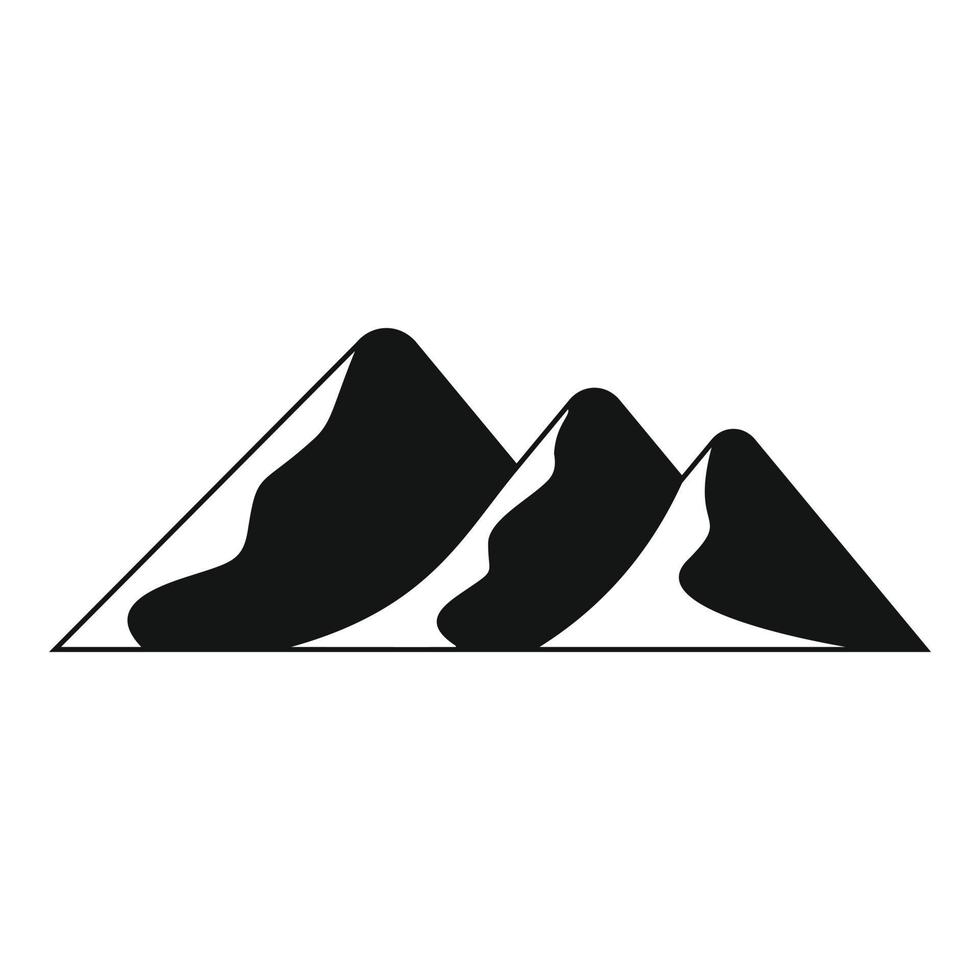 Travel to mountain icon, simple style. 14432024 Vector Art at Vecteezy