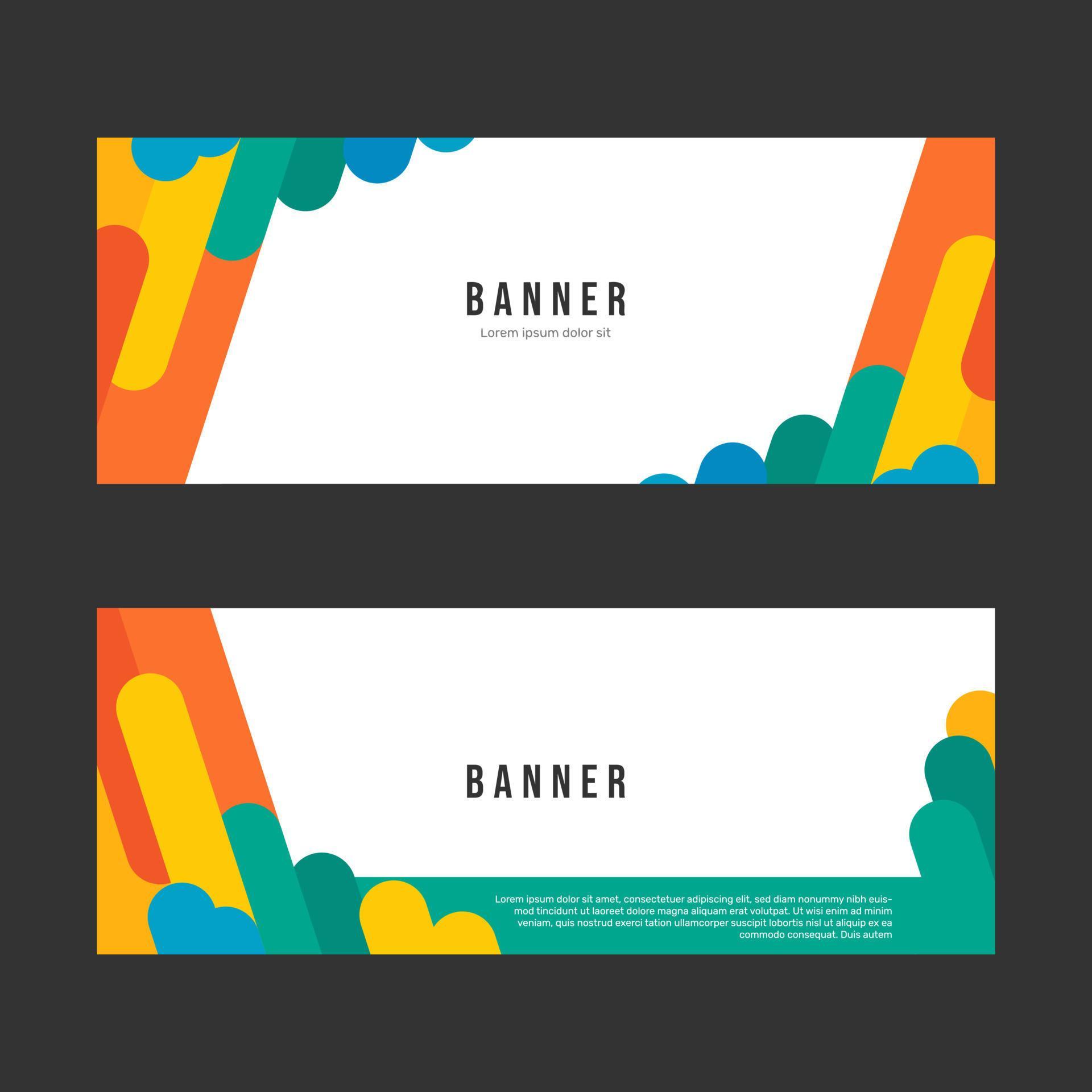 Minimal and simple banner design templates. - Vector. 14433067 Vector ...
