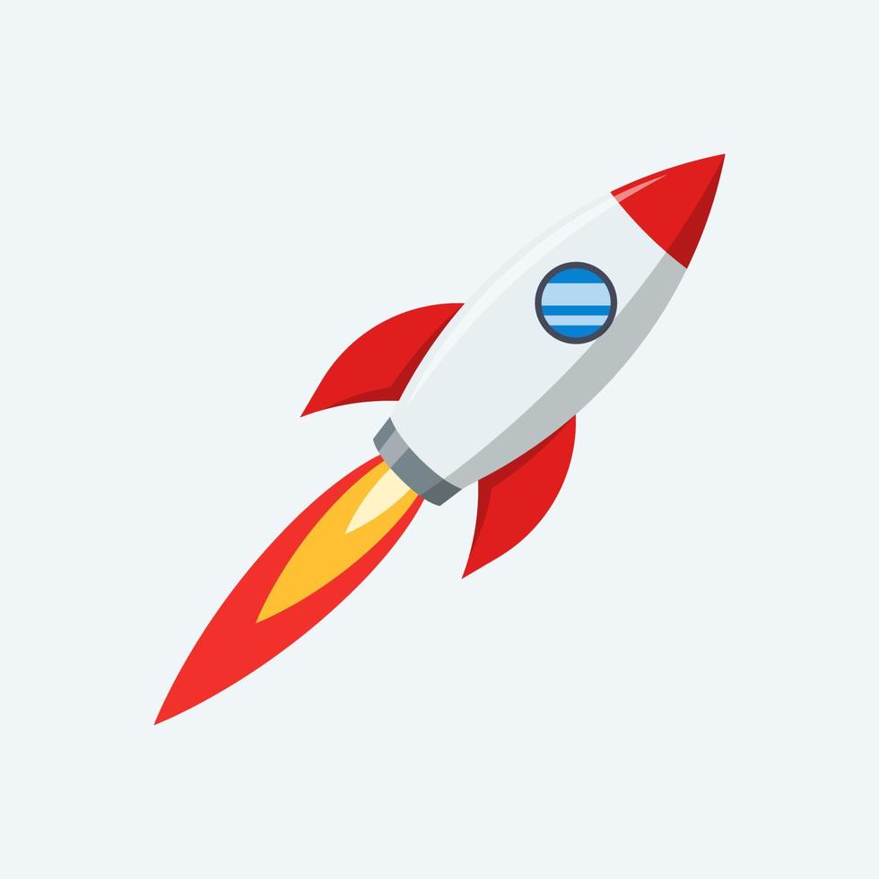 Rocket ship with fire isolated on white background 14433836 Vector Art ... Rocket ship with fire isolated on white background 14433836 Vector Art ...