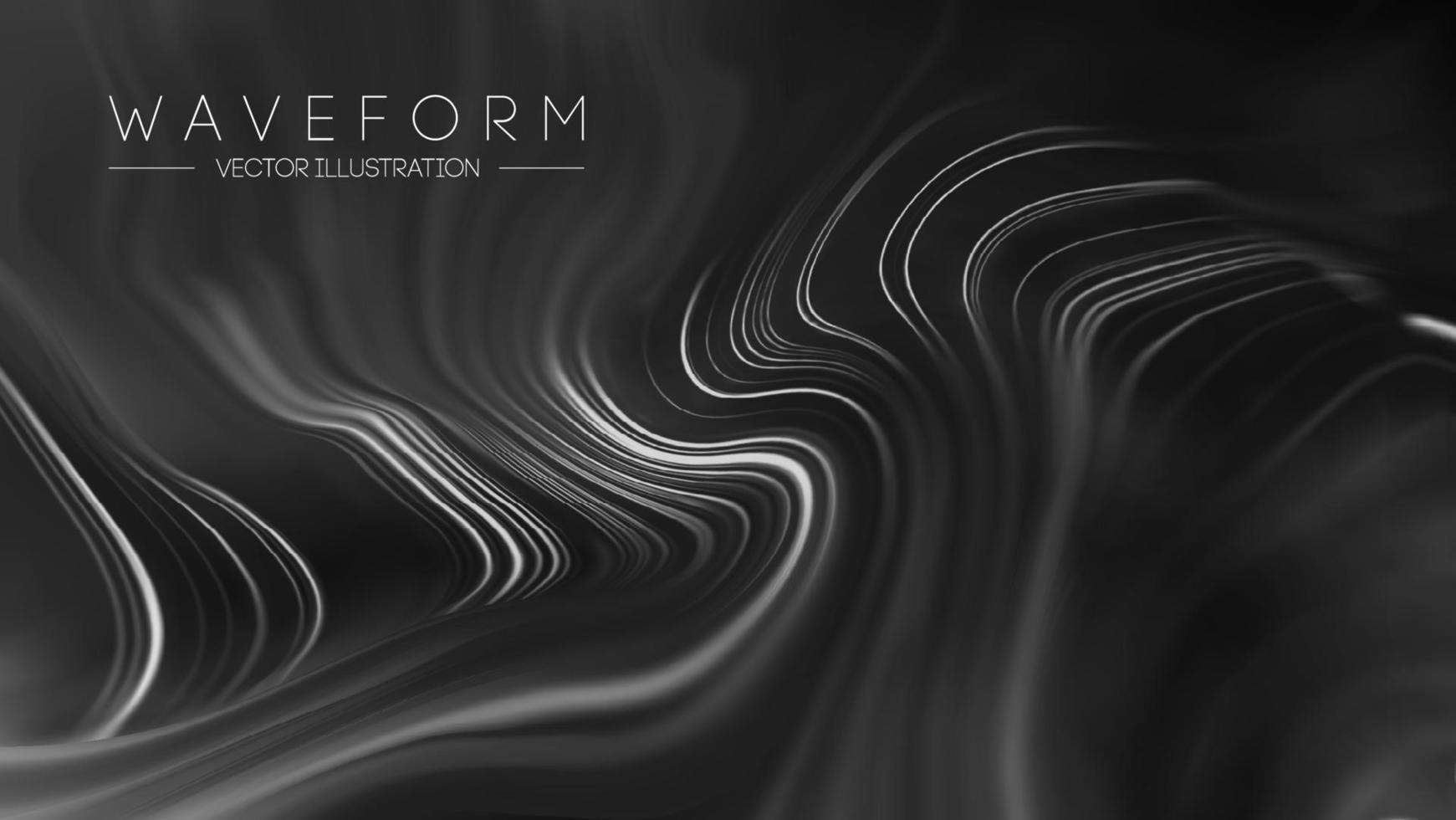 Grey Technology Background Big Data Visualization Vector Illustration