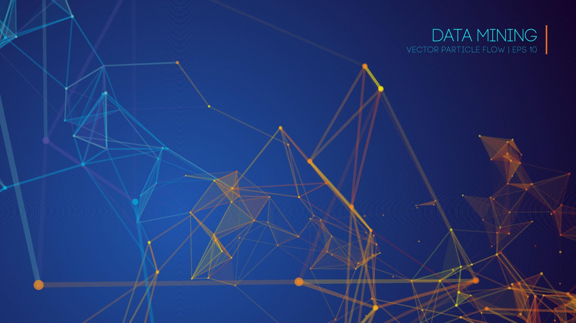 Data mining and management. Big data abstract vector illustration ...