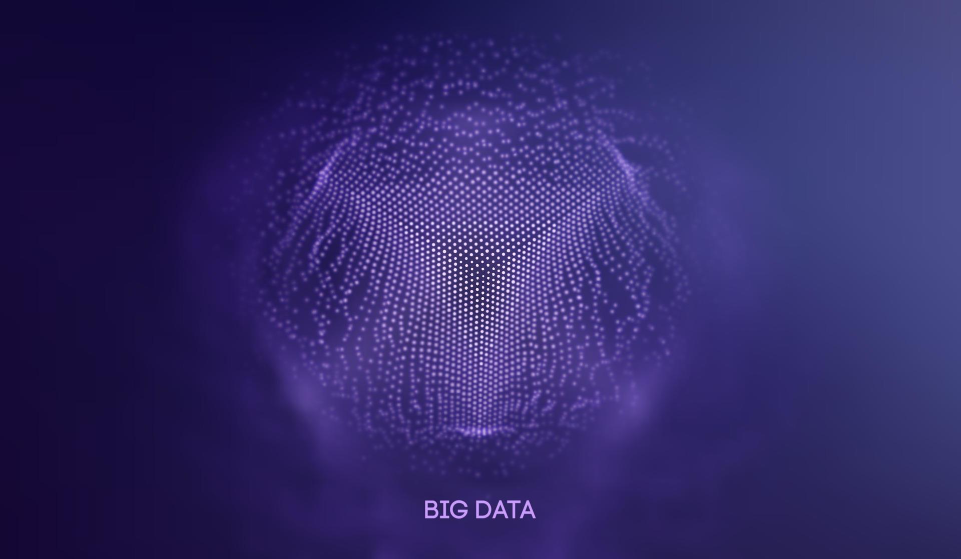 Big Data Technology Background Binary Code Algorithms Deep Learning