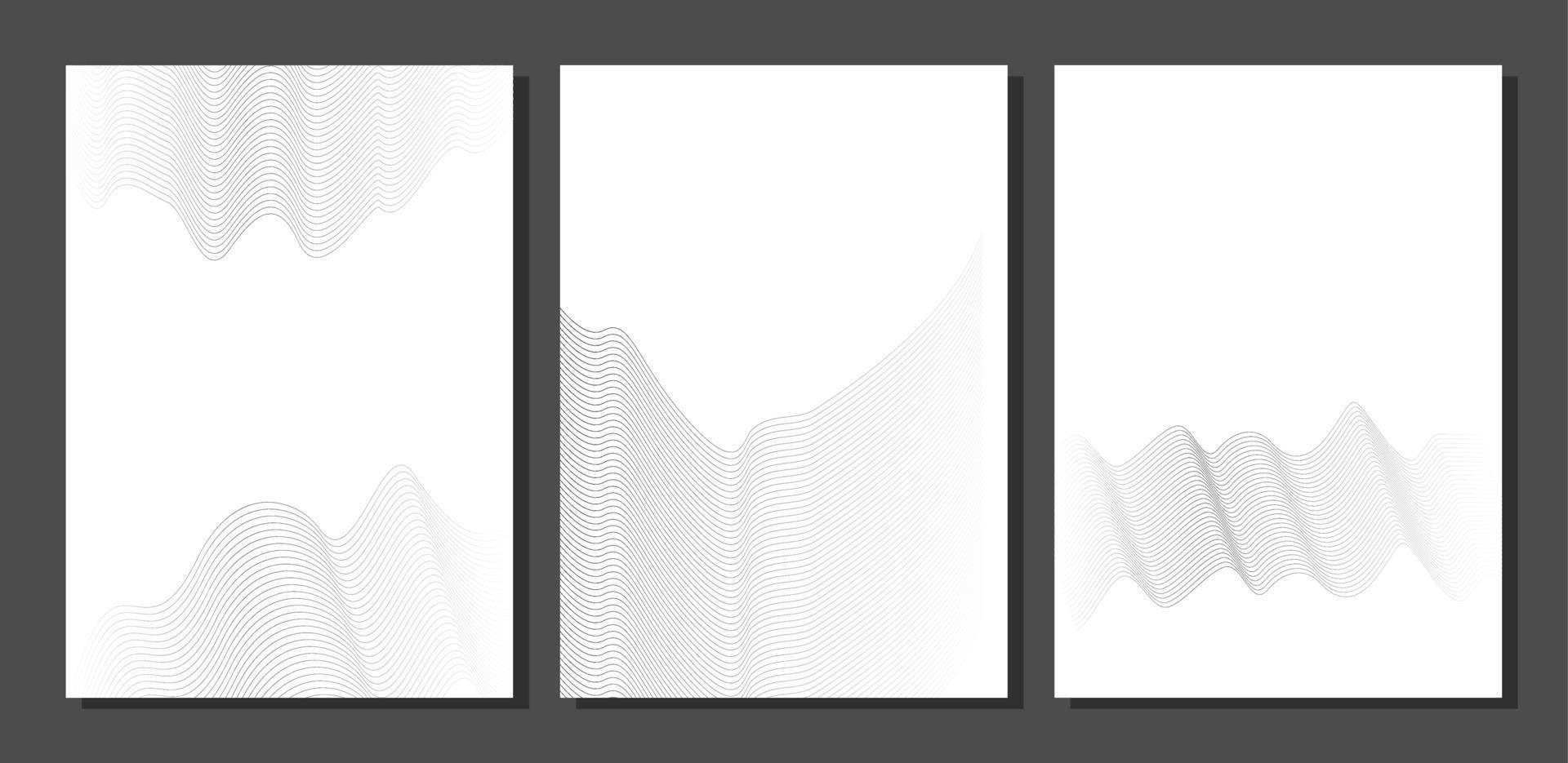 Abstract warped Diagonal Striped poster or cover design template ...