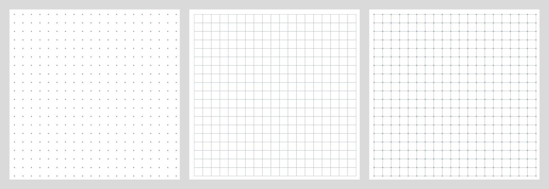 Dotted and squared grid notebook seamless pattern for bullet journal ...