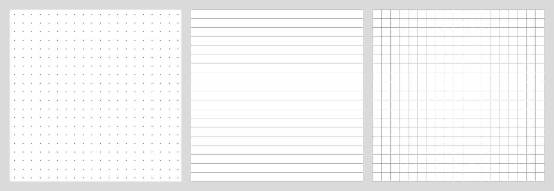 Dotted grid and squared notebook seamless pattern for bullet journal ...