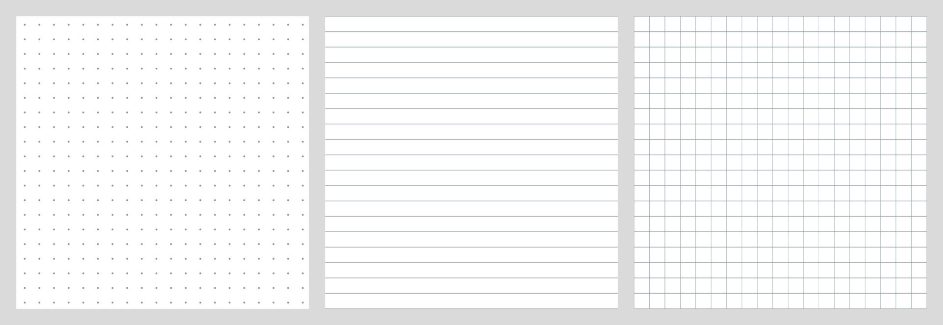 Dotted grid and squared notebook seamless pattern for bullet journal ...