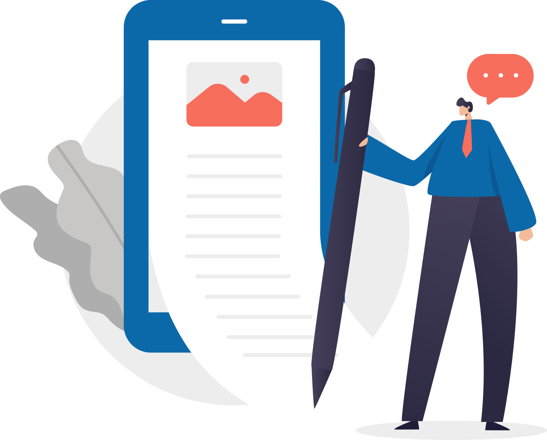 Business person holding pencil at big complete checklist. 14435296 PNG Business person holding pencil at big complete checklist. 14435296 PNG