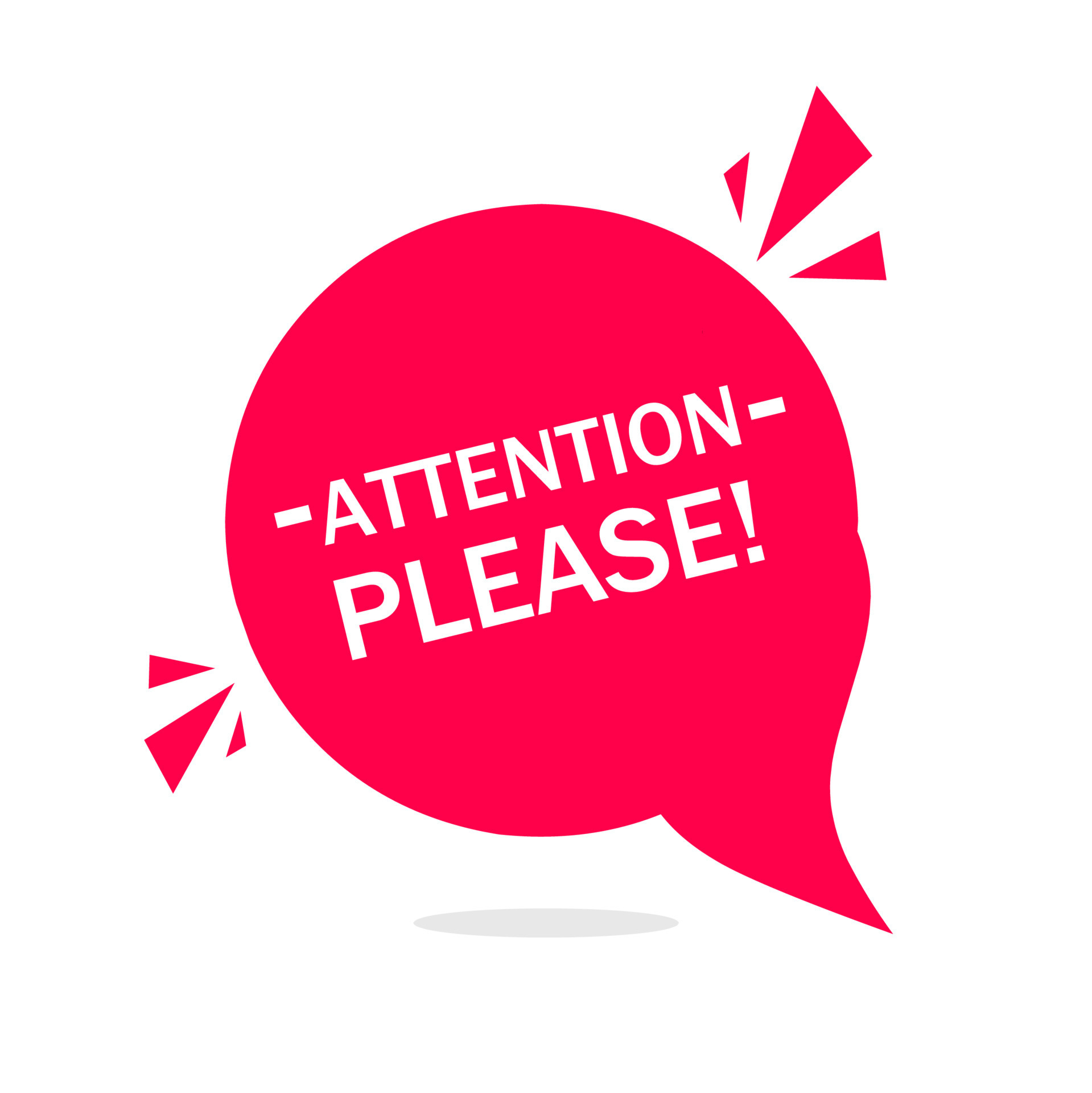 Important message attention please banner design for announcement ... Important message attention please banner design for announcement ...