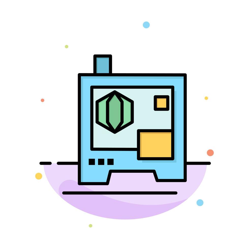 Printer Printing 3d Scanner Abstract Flat Color Icon Template 14438873 Vector Art at Vecteezy