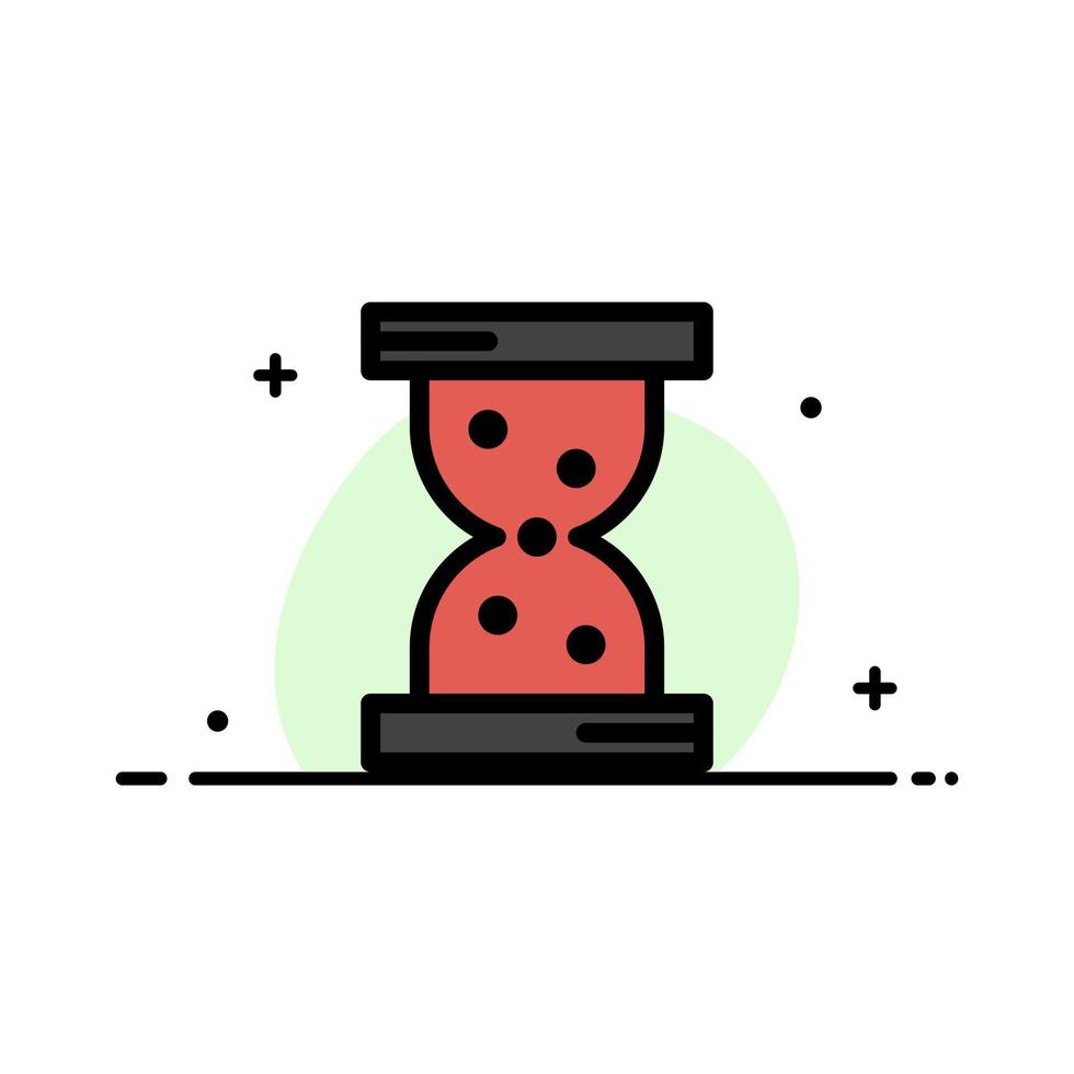Glass Hour Watch Business Flat Line Filled Icon Vector Banner Template ... Glass Hour Watch Business Flat Line Filled Icon Vector Banner Template ...