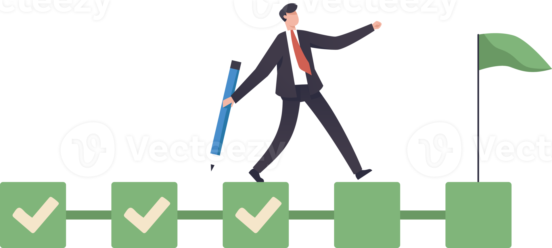 Project Tracking Or Goal Tracker Successfully Completed Part Of Checklist And Progress Is Well