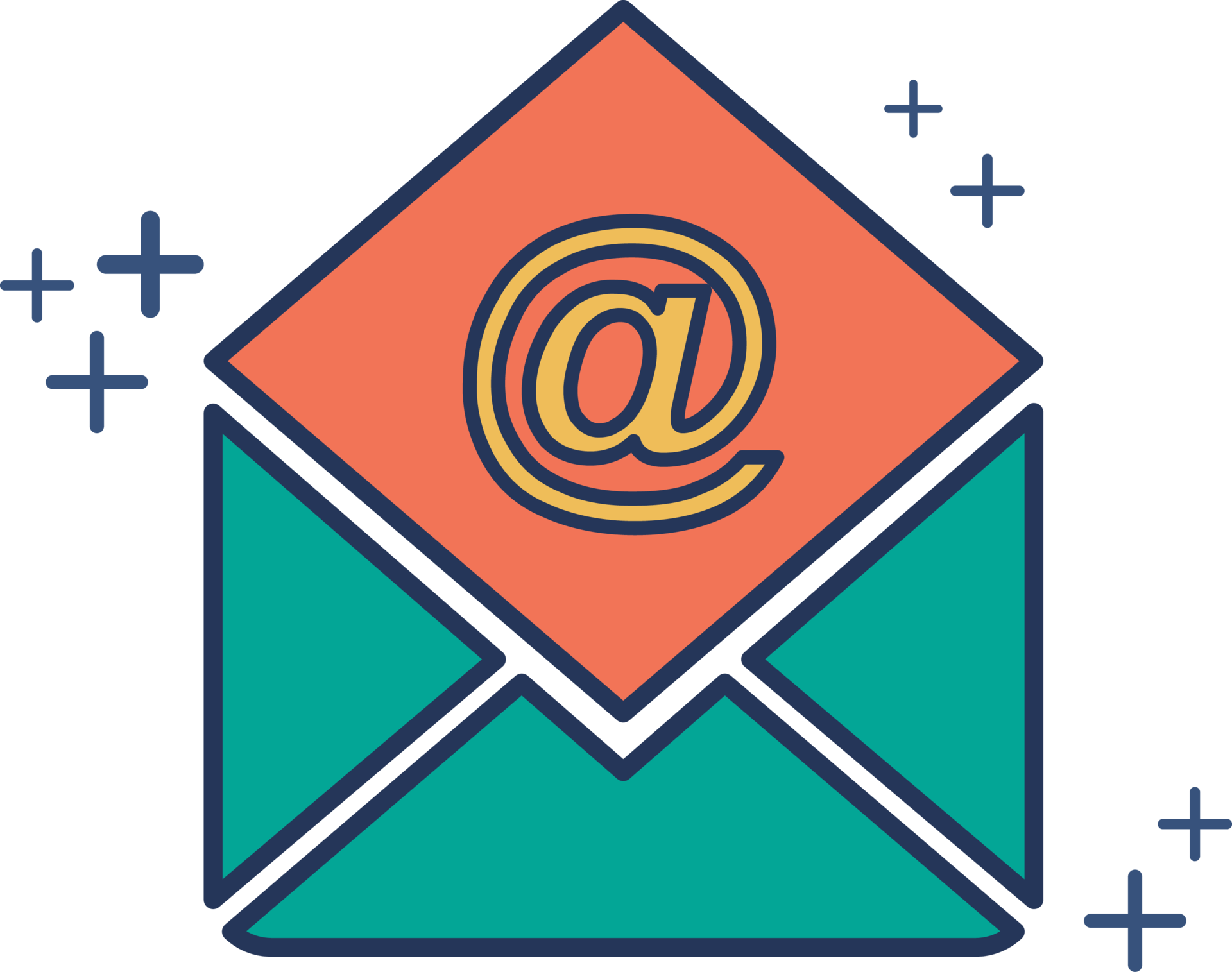 Email Icon Illustration Glyph Style Design With Color And Plus Sign email-icon-illustration-glyph-style-design-with-color-and-plus-sign
