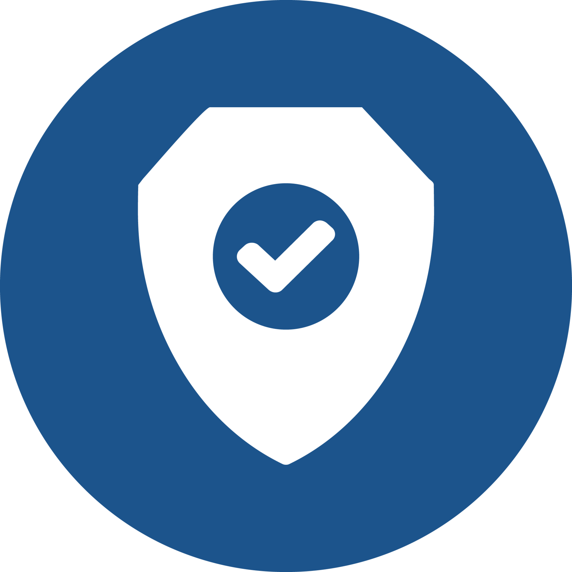 Shield check mark icon design in blue circle. 14440975 PNG Shield check mark icon design in blue circle. 14440975 PNG