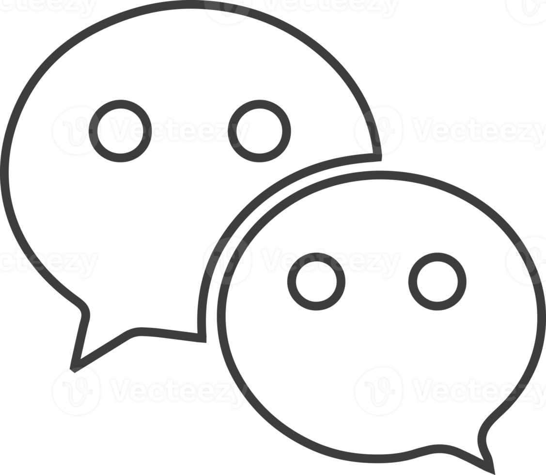 Chat message thin line icon, Social icon set. 14441081 PNG Chat message thin line icon, Social icon set. 14441081 PNG