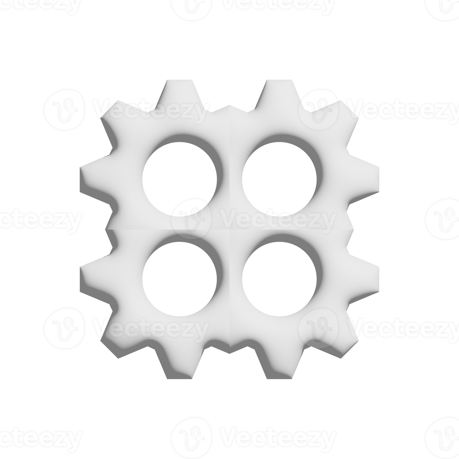 cog icon 3d design for application and website presentation 14441315 PNG