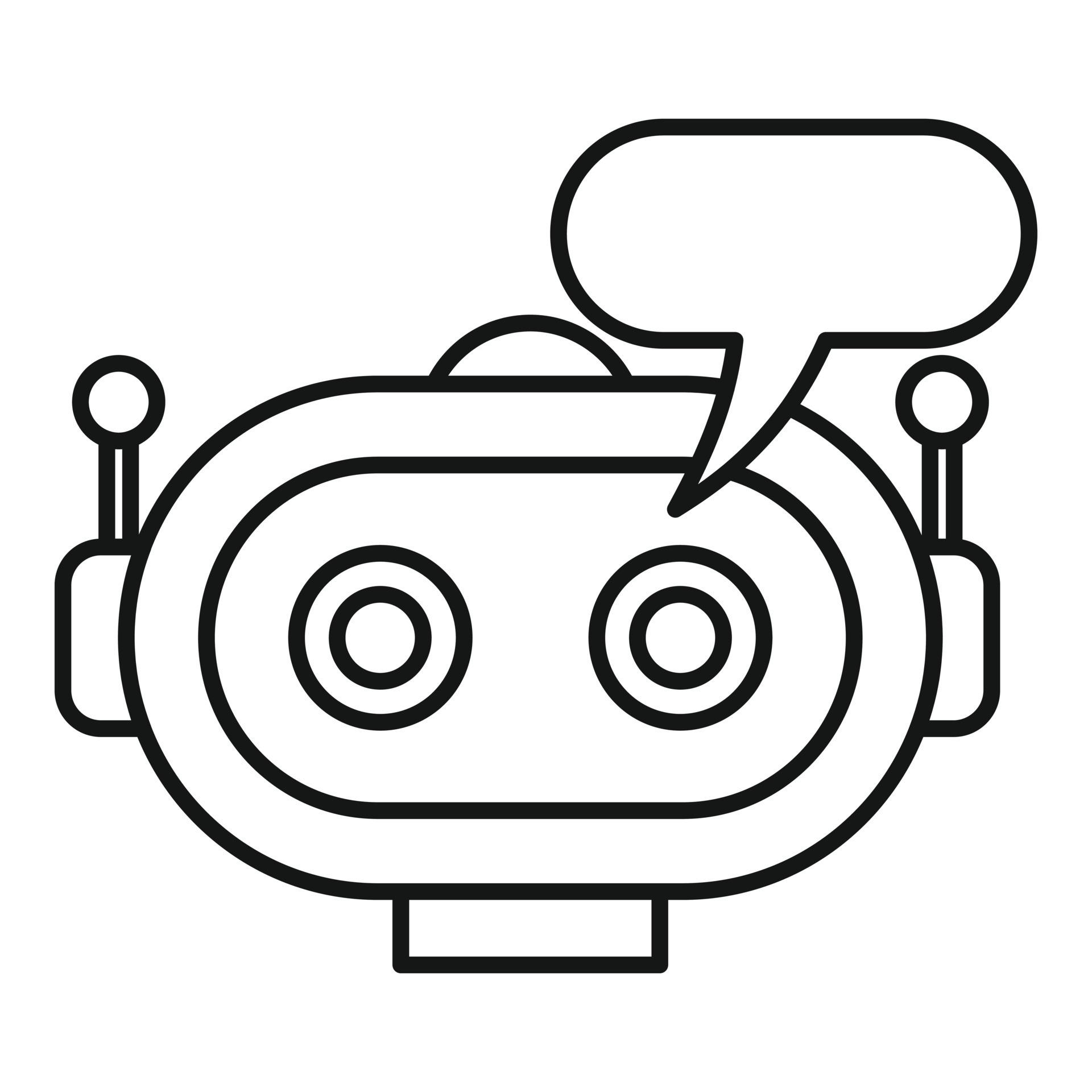 Chatbot Icon Outline Style 14443004 Vector Art At Vecteezy