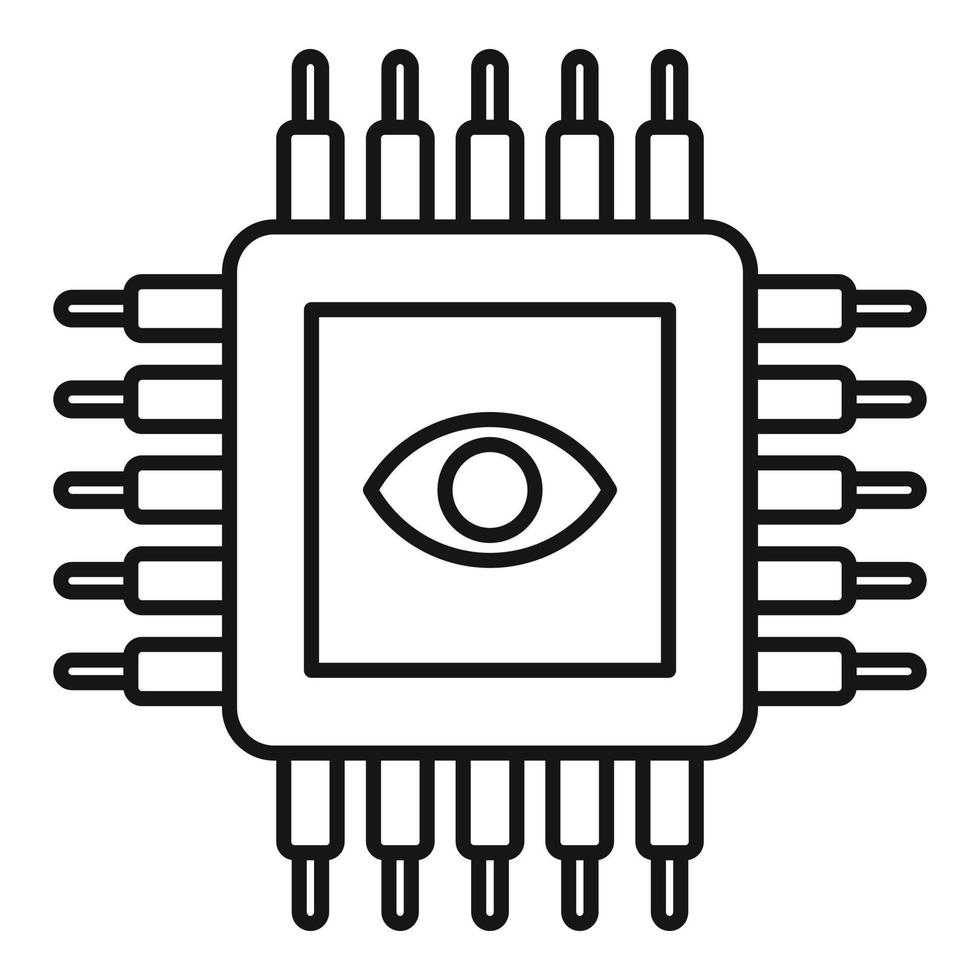 Ai processor icon, outline style 14443653 Vector Art at Vecteezy Ai processor icon, outline style 14443653 Vector Art at Vecteezy