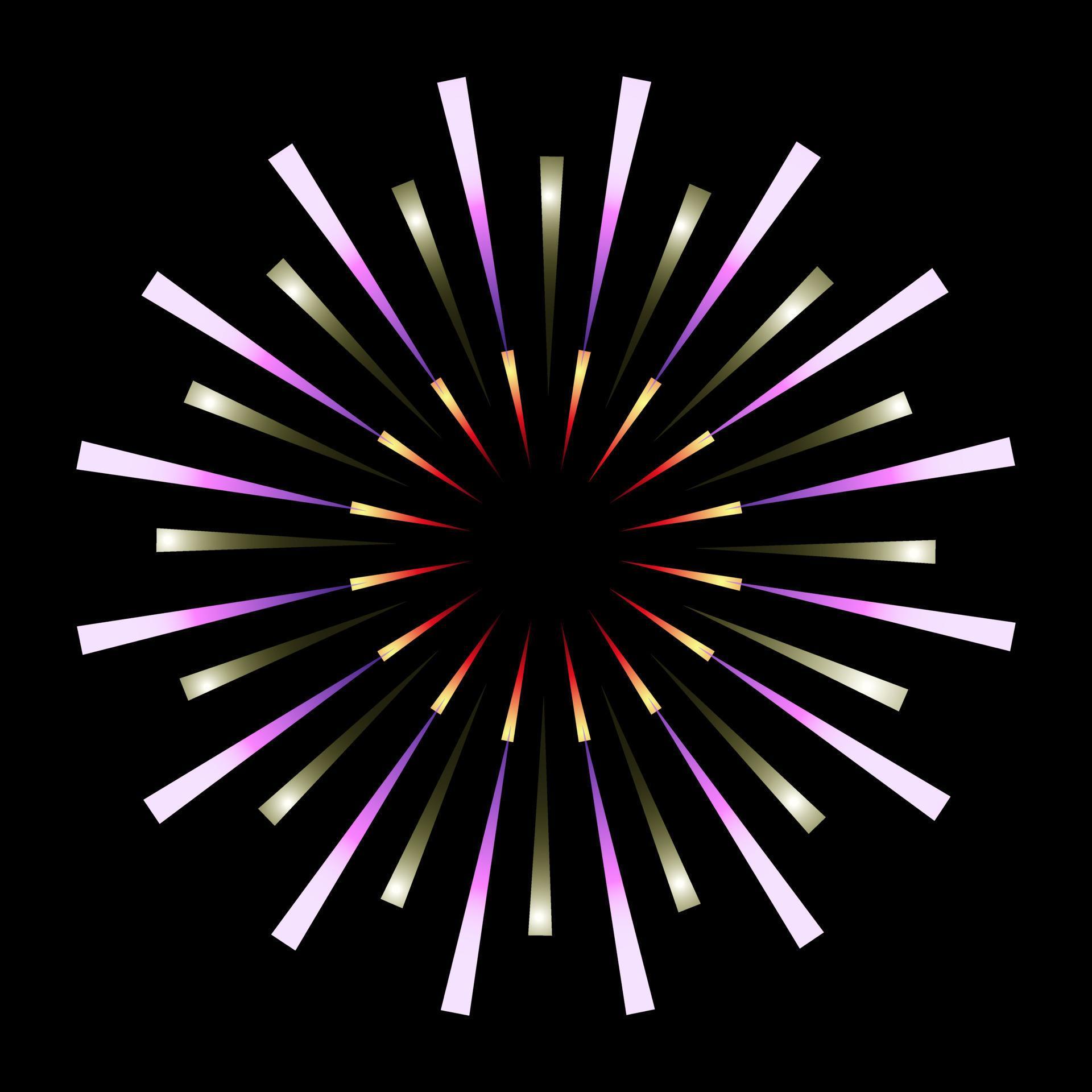 A flowery firework flat illustration, chrysanthemum firework 14445553 Vector Art at Vecteezy
