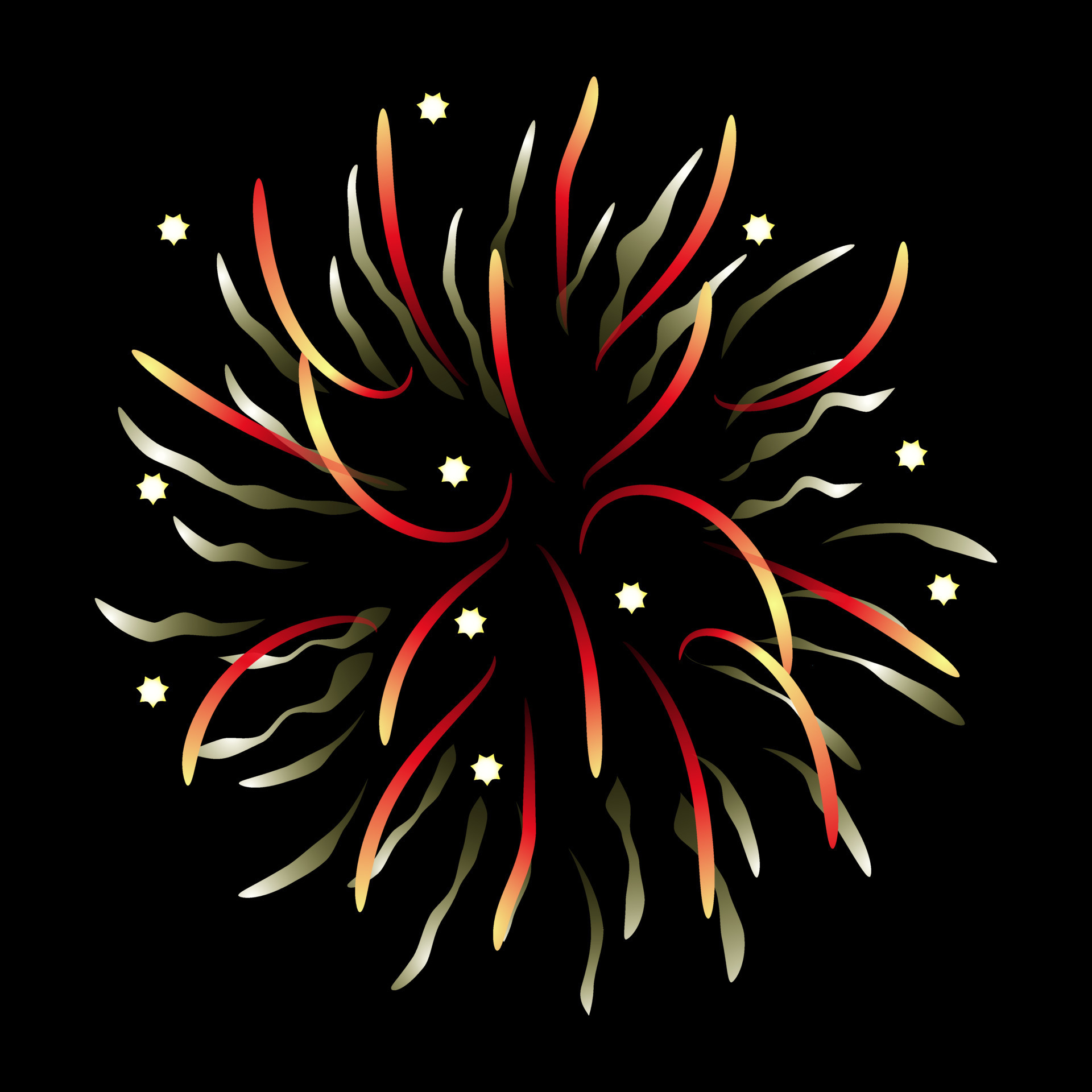A flowery firework flat illustration, chrysanthemum firework 14445594 Vector Art at Vecteezy