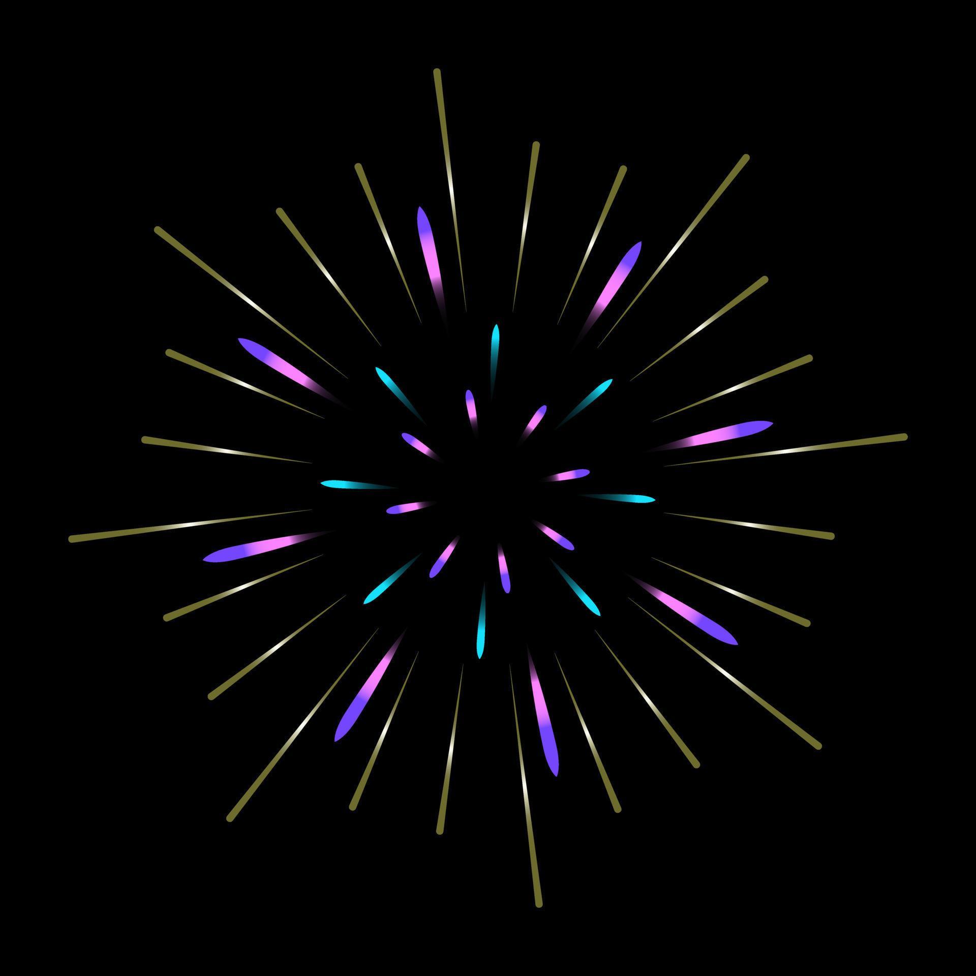 A flowery firework flat illustration, chrysanthemum firework 14445683 Vector Art at Vecteezy