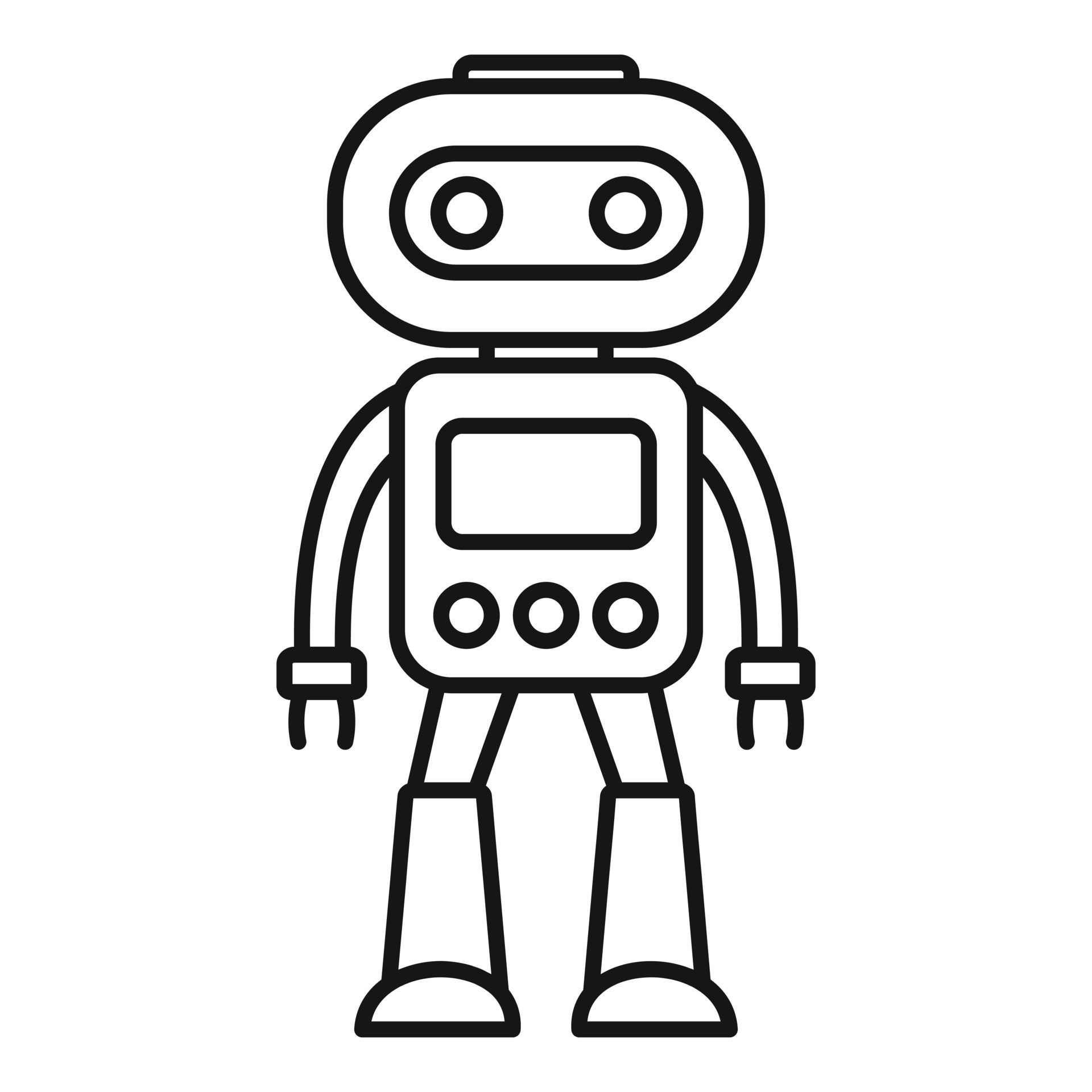 Robot Clipart Black And White