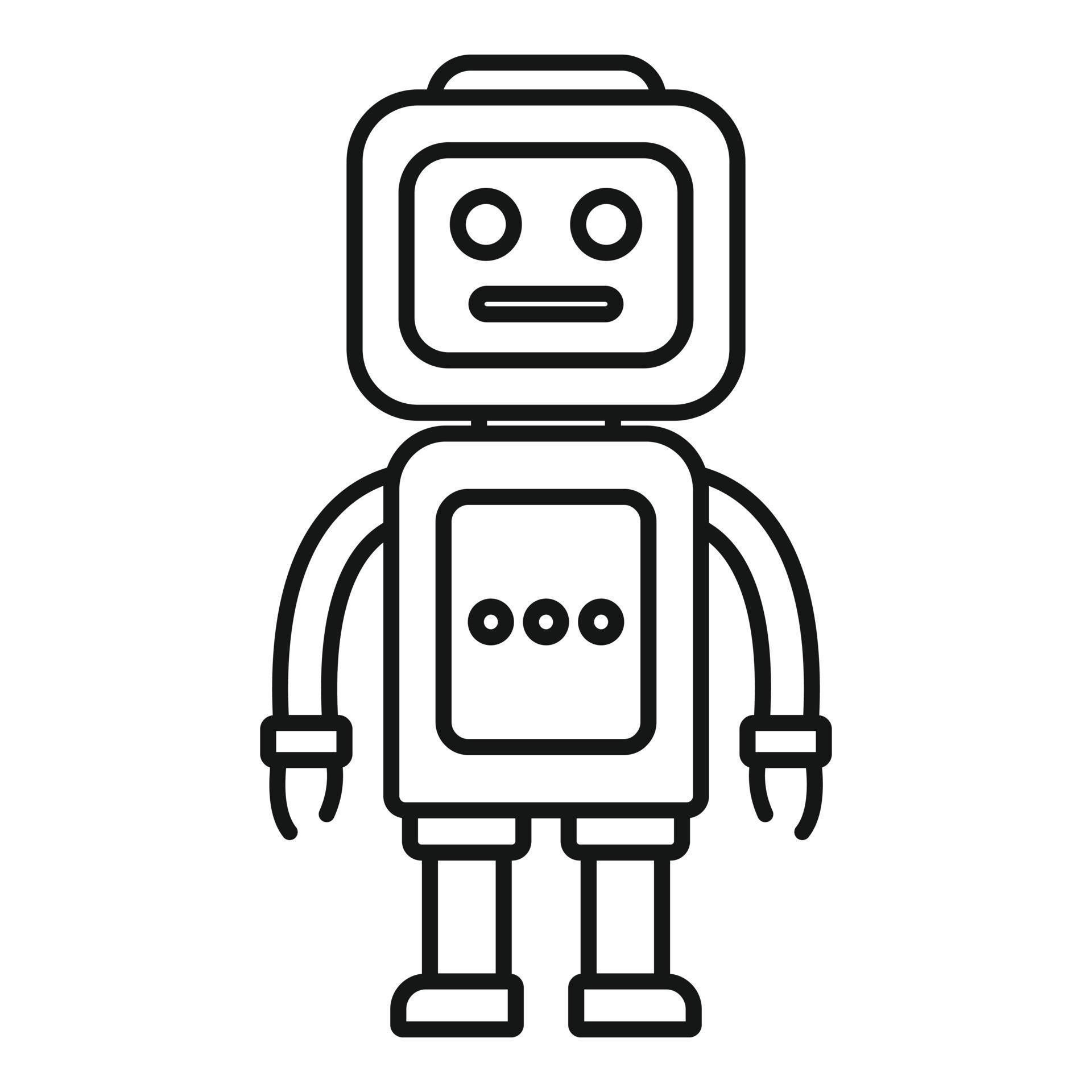Electronic Robot Icon Outline Style 14448006 Vector Art At Vecteezy