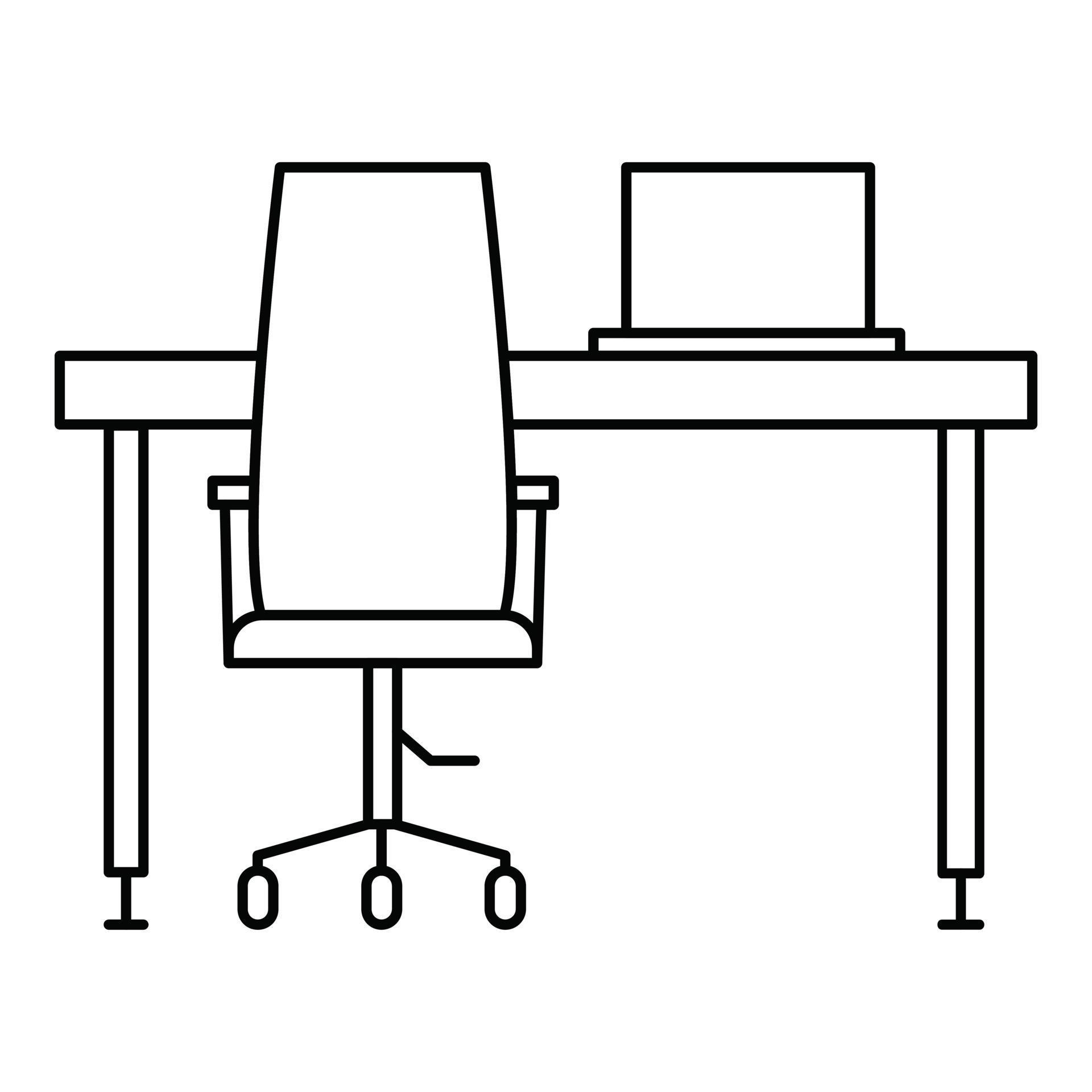 Desktop Table Computer Icon Outline Style 14448060 Vector Art At Vecteezy