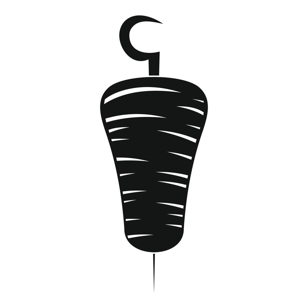 Doner kebab icon, simple black style 14450736 Vector Art at Vecteezy