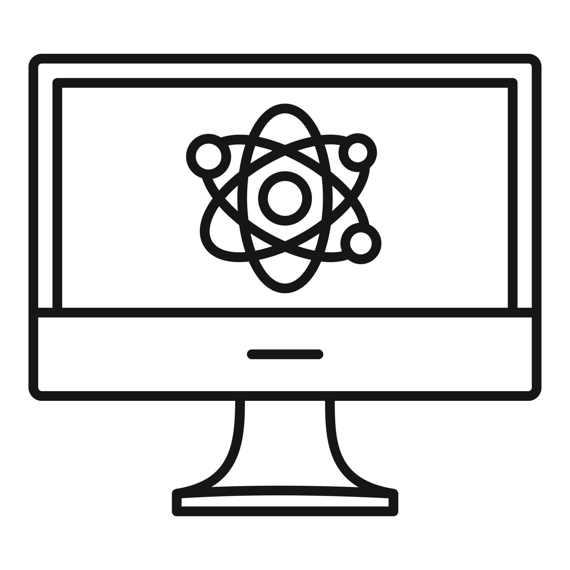 Computer learning icon, outline style 14451090 Vector Art at Vecteezy