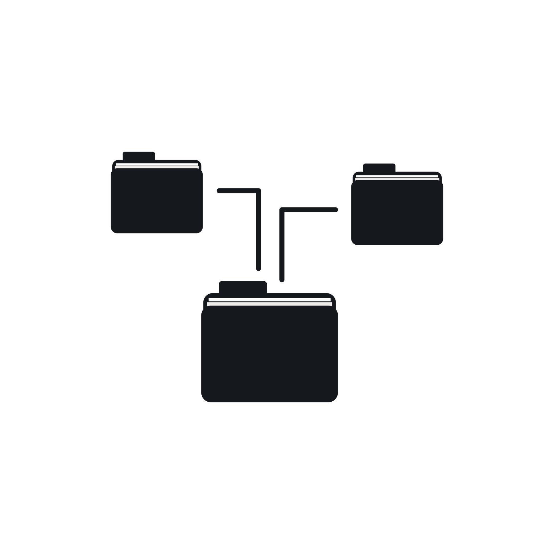 Folders structure icon, simple style 14451602 Vector Art at Vecteezy