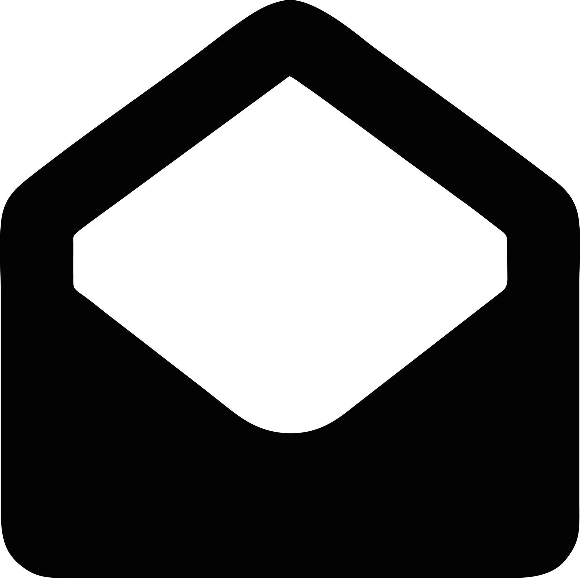envelope icon in black vector image, illustration of envelope in black ...