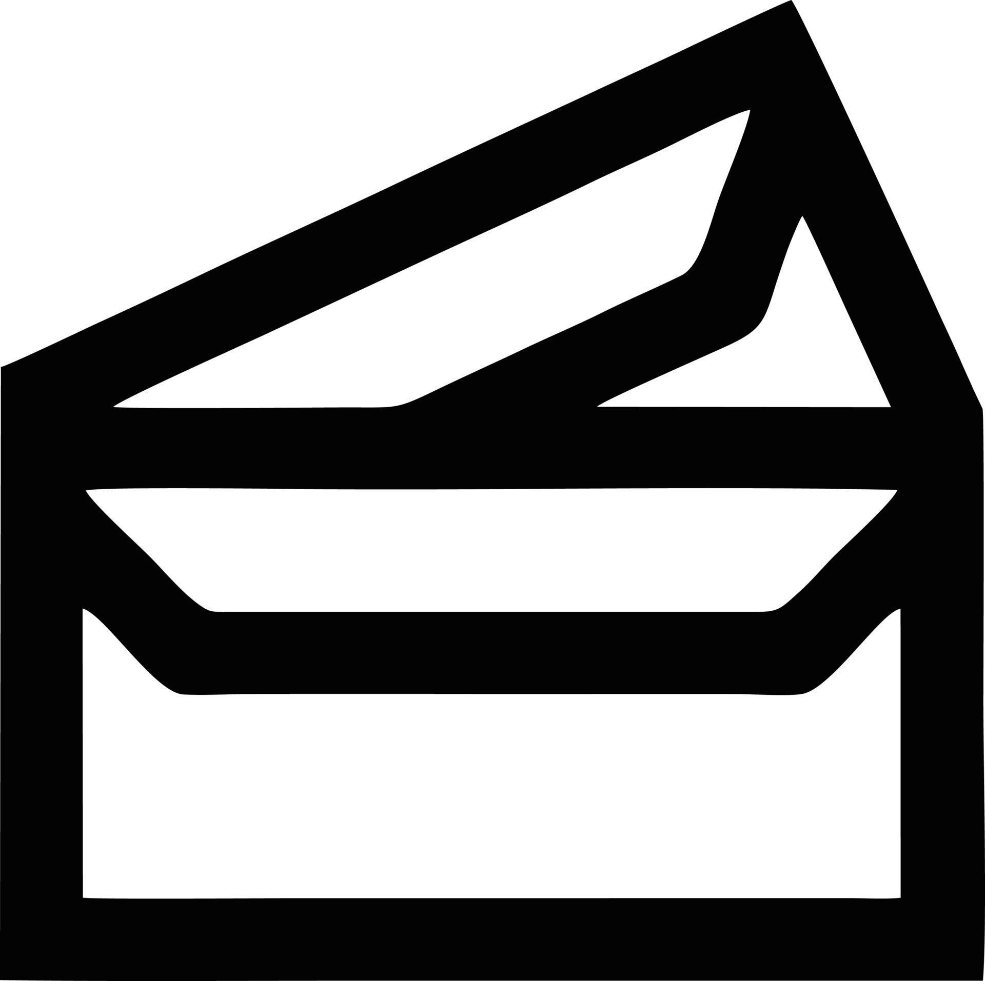 envelope icon in black vector image, illustration of envelope in black ...