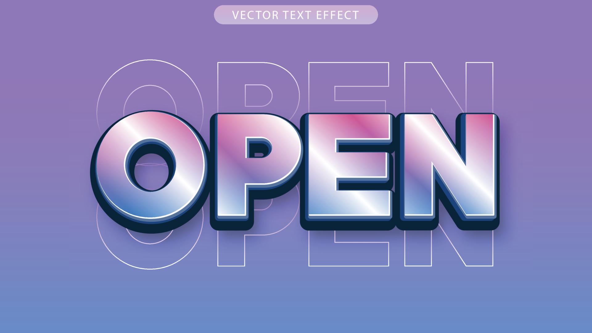 open text effect vector file 14456986 Vector Art at Vecteezy