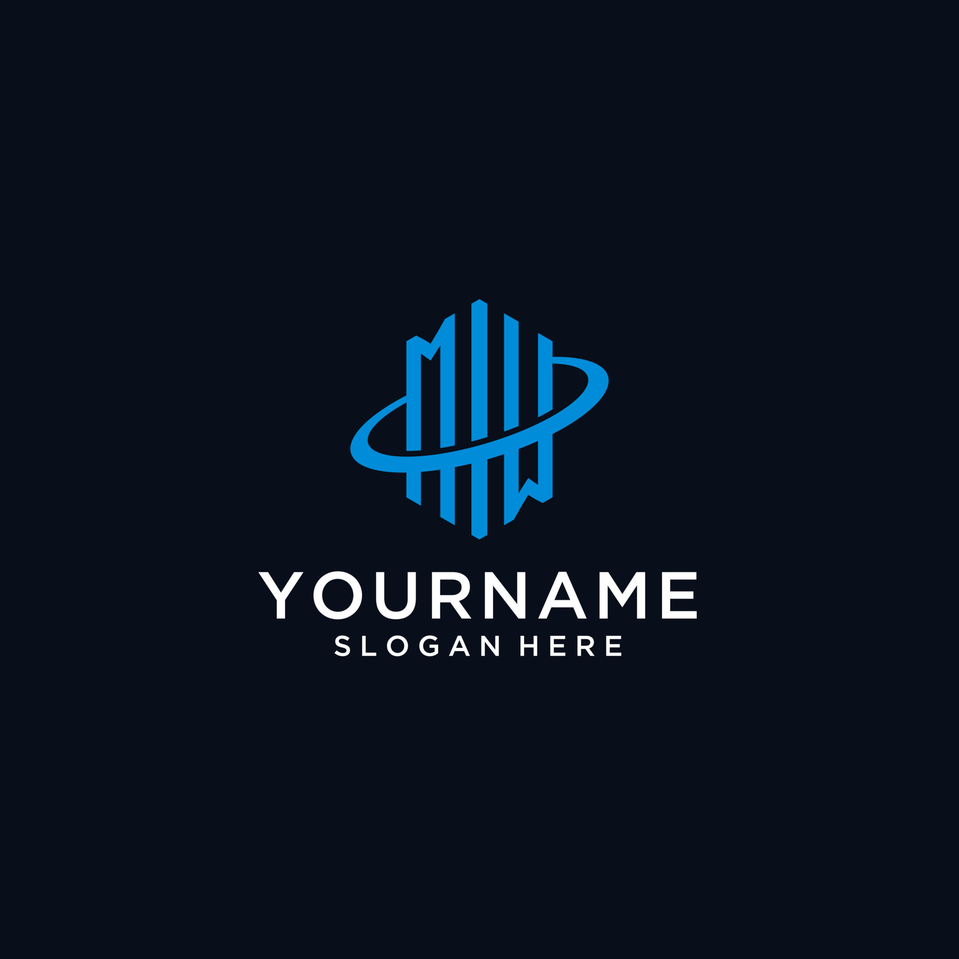 MW initial monogram logo with hexagonal shape and swoosh design 14457686 Vector Art at Vecteezy